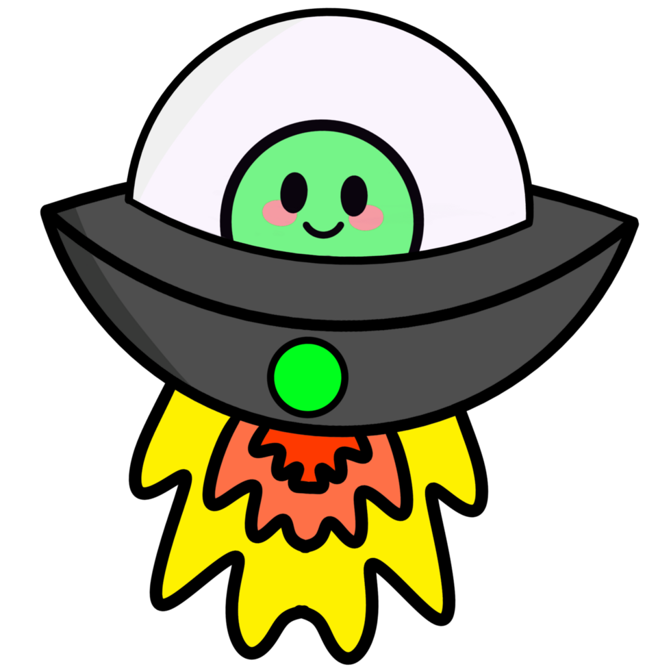 Cartoon Alien Spaceship Clip Art 46859723 PNG
