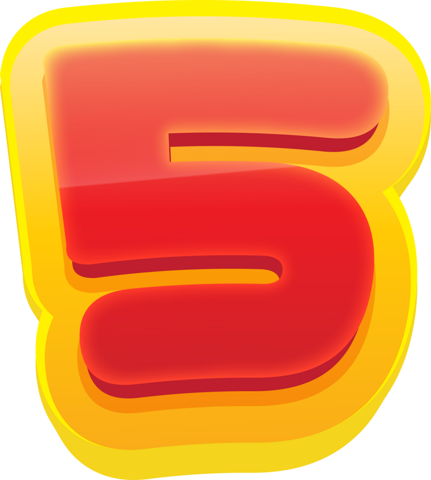 cómic 3d número 5 5 46861257 PNG