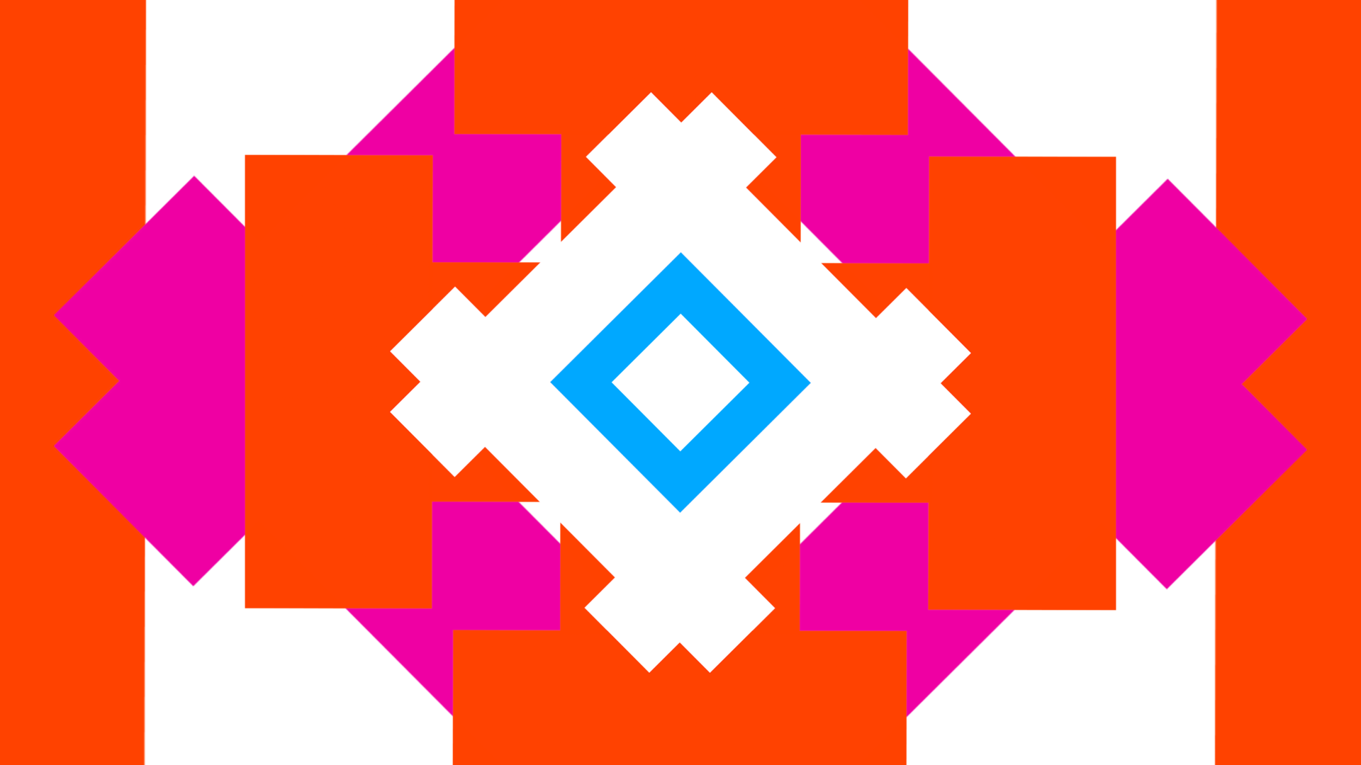 An Abstract Geometric Pattern In Orange And Blue 46861419 Png