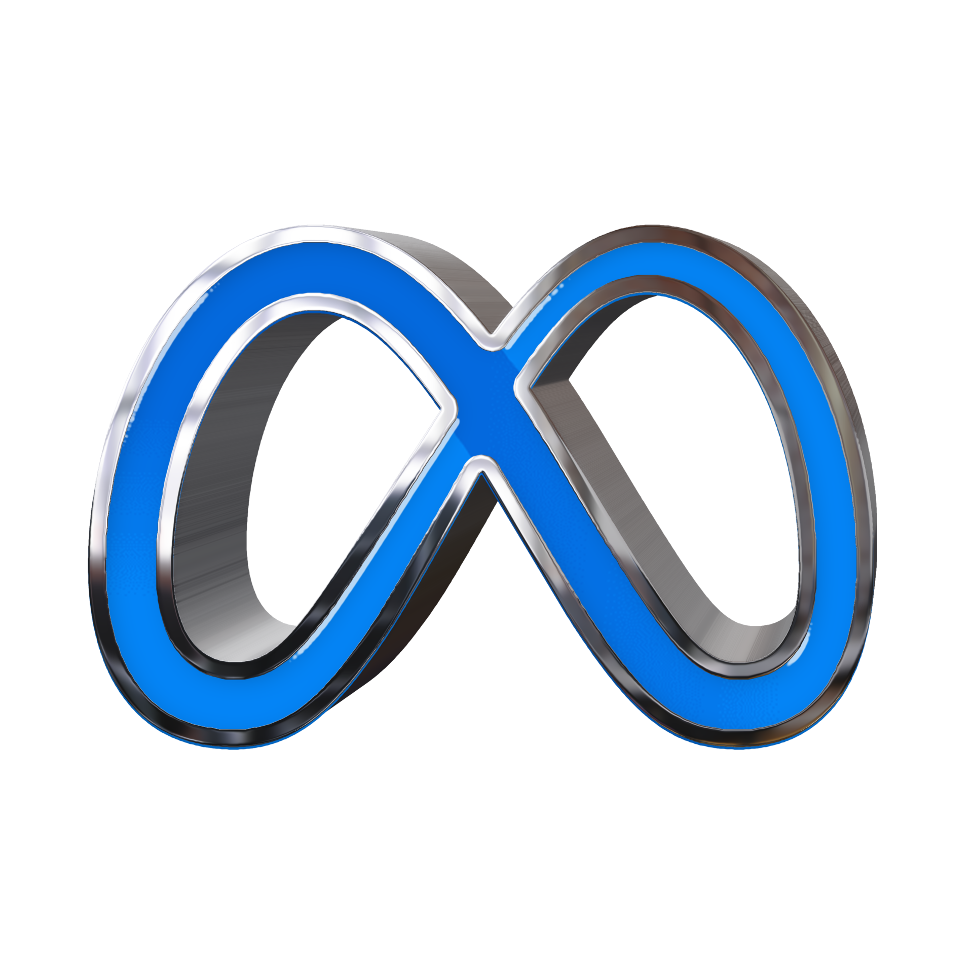 Meta 3d icon transparent background 46861648 PNG