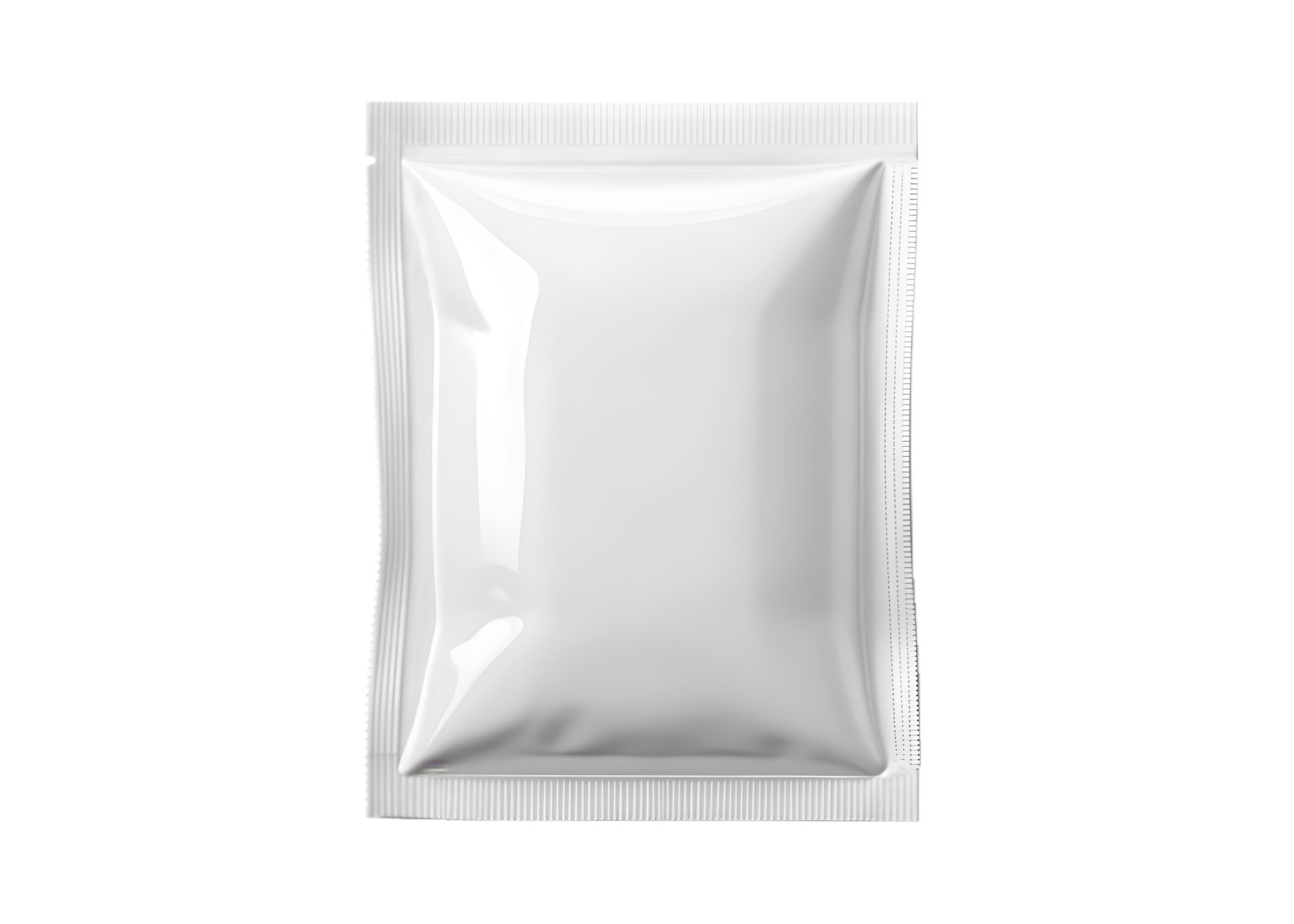 A Blank White Glossy Sachet Pack Mockup 46861703 PNG A Blank White Glossy Sachet Pack Mockup 46861703 PNG