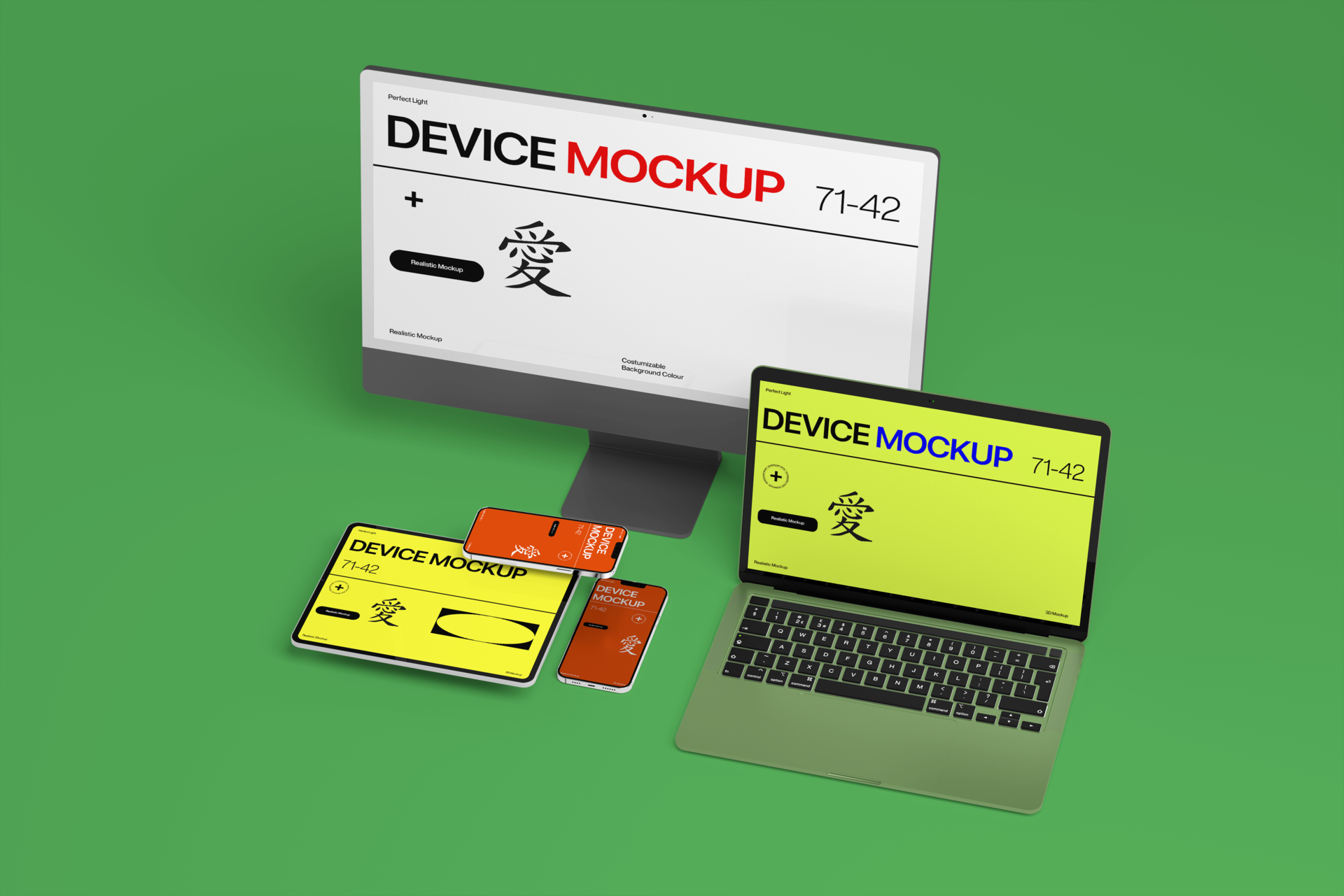 Device Mockup Template With Modern Design Elements 46866331 Psd