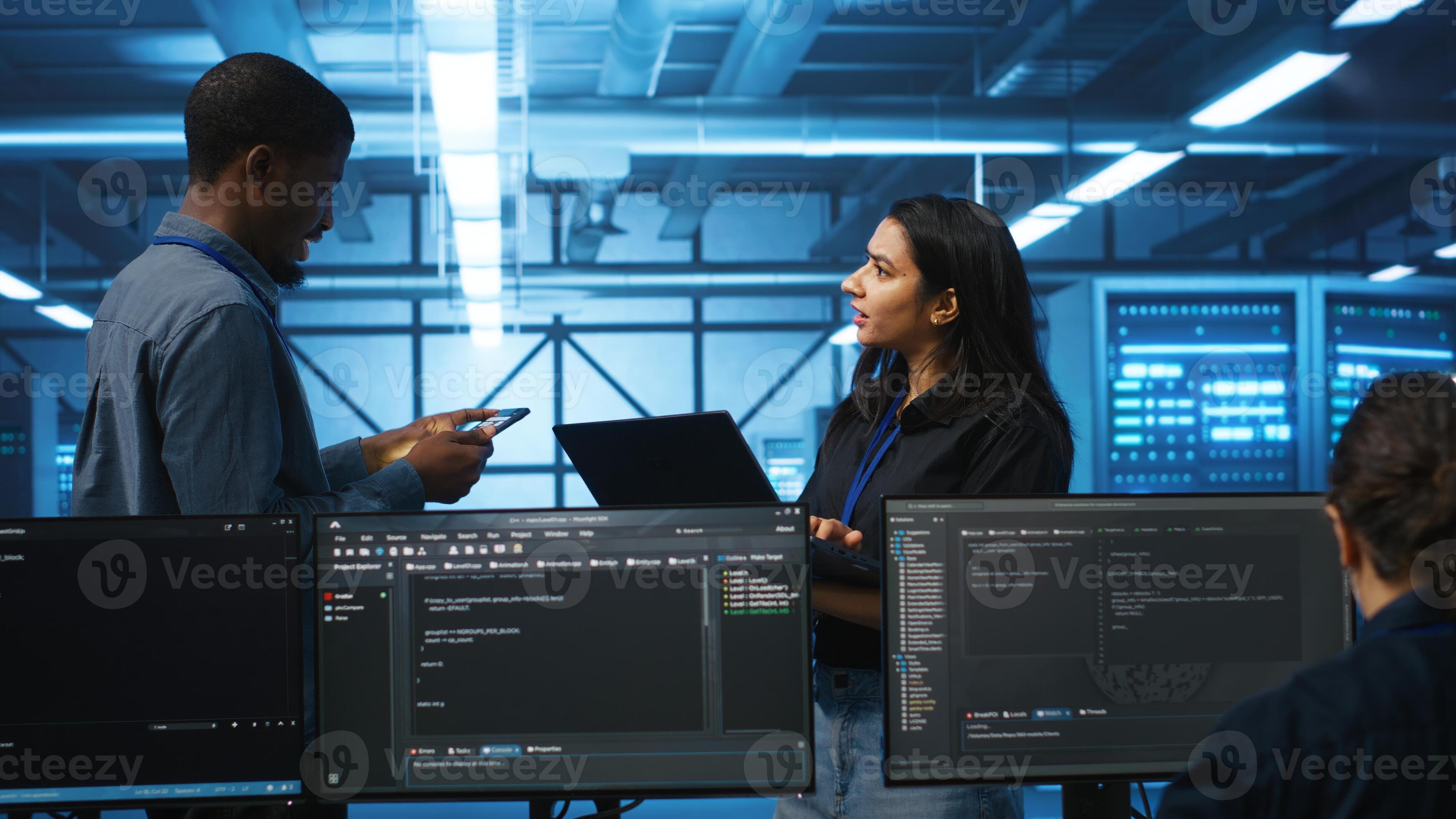 Technician And Team Leader In Server Farm Looking For Equipment Misconfigurations Affecting