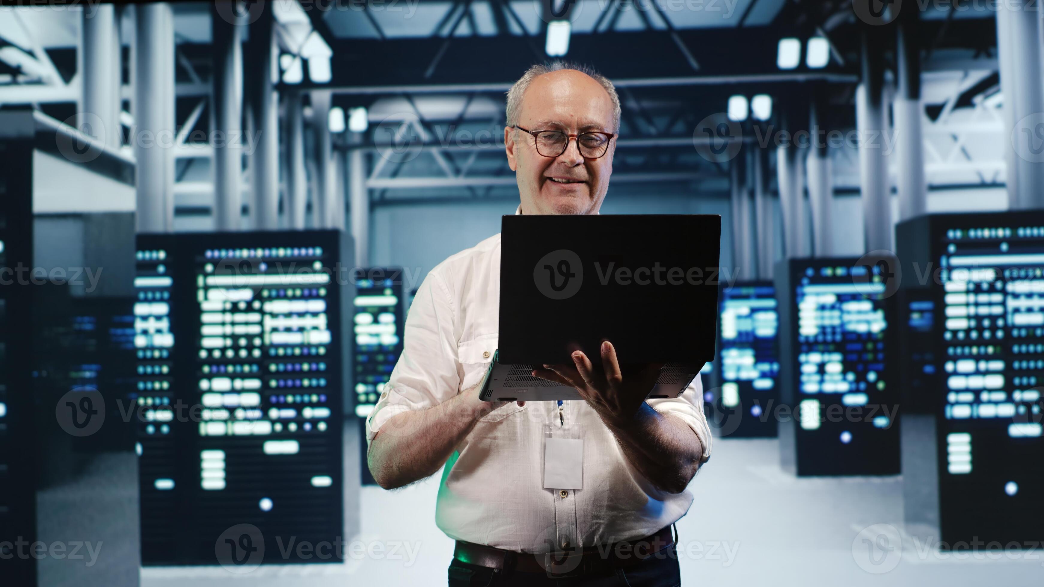 Meticulous employee expertly managing data while navigating in ... Meticulous employee expertly managing data while navigating in ...