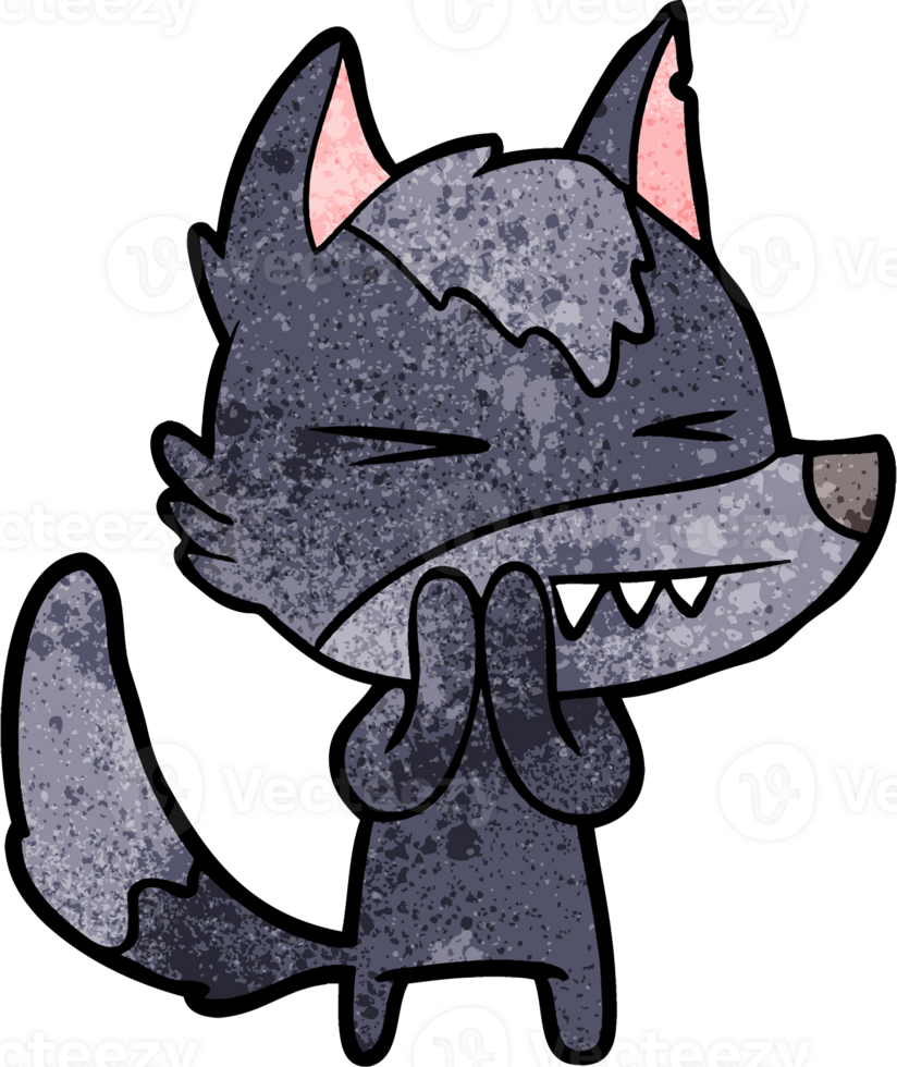 Angry Wolf Cartoon Drawing 46877400 Png