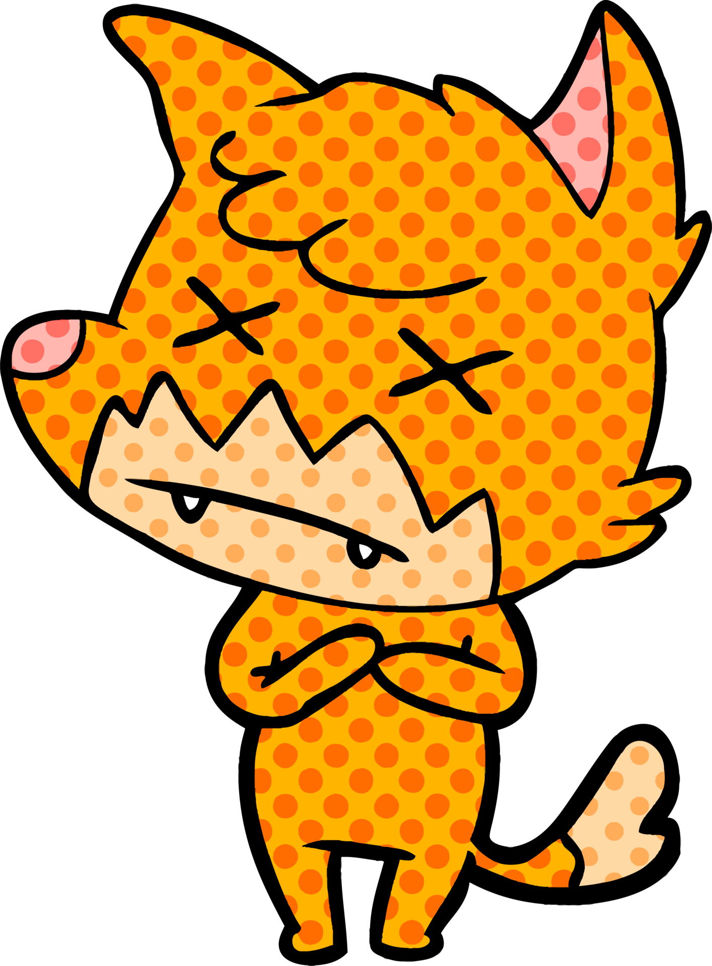 Cartoon Cross Eyed Fox Drawing 46878691 Png