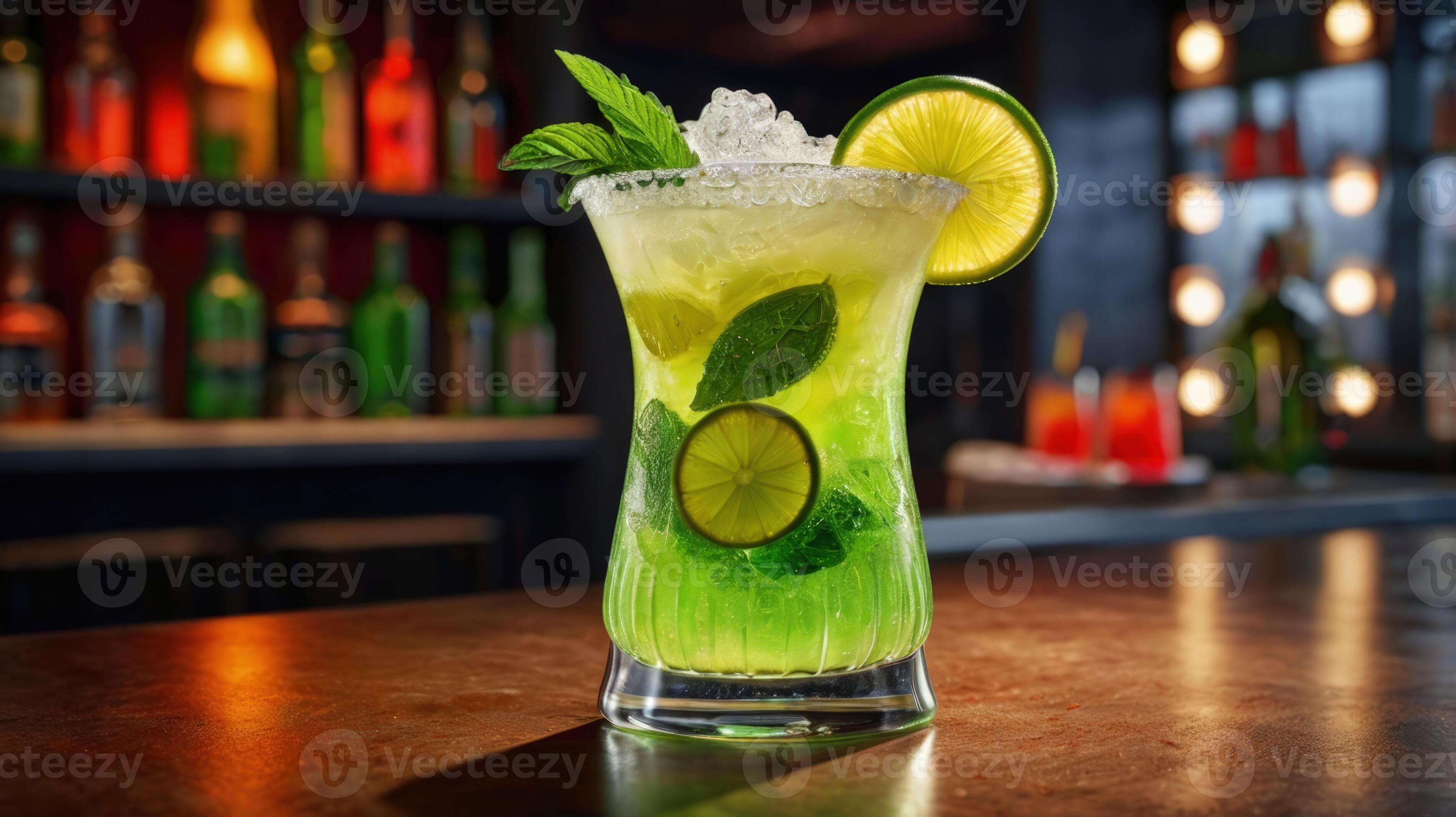 Refreshing Margarita. It is a cocktail consisting of tequila, triple ...
