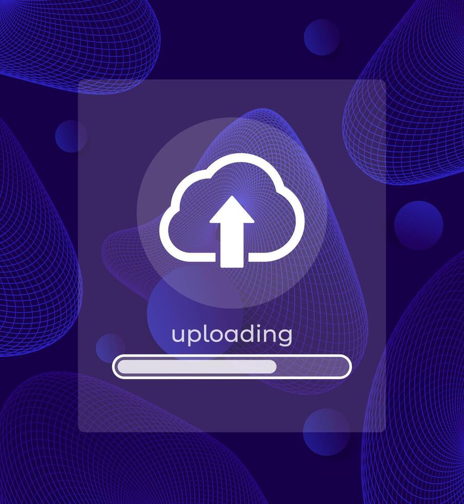 uploading form with progress bar for apps and web, design 46886782 ...