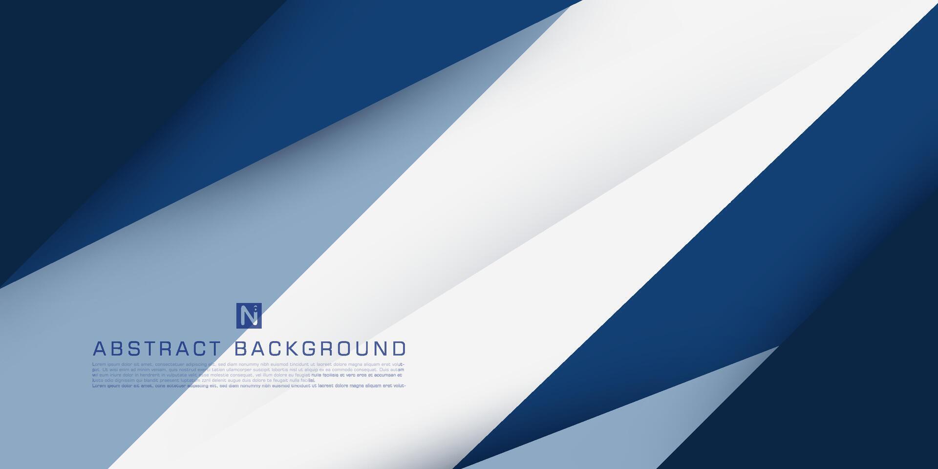 Abstract blue overlap background template with triangle papercut pattern. Overlap background ...