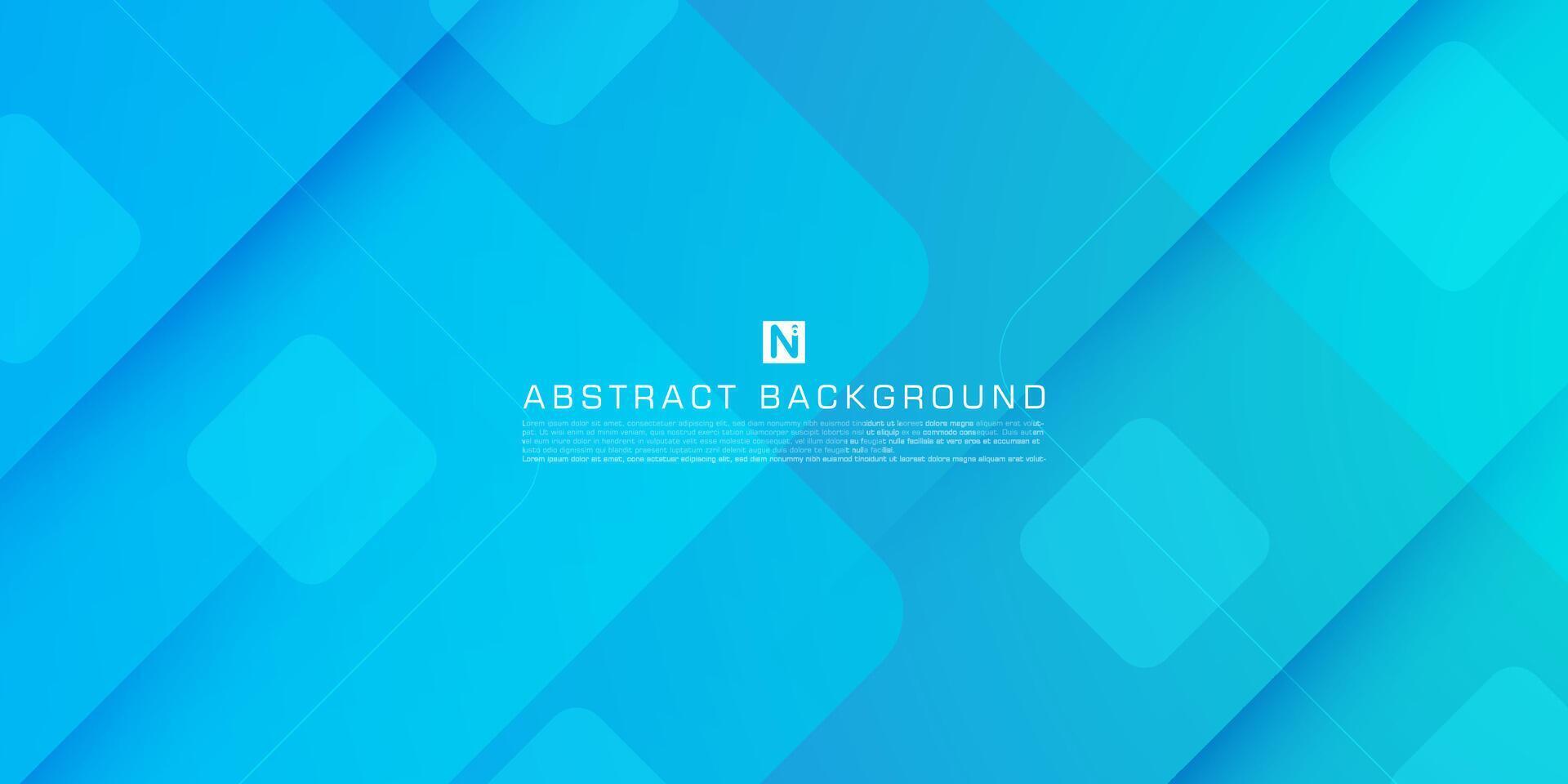 Modern abstract square blue and green gradient overlap geometric background. Cool pattern with ...
