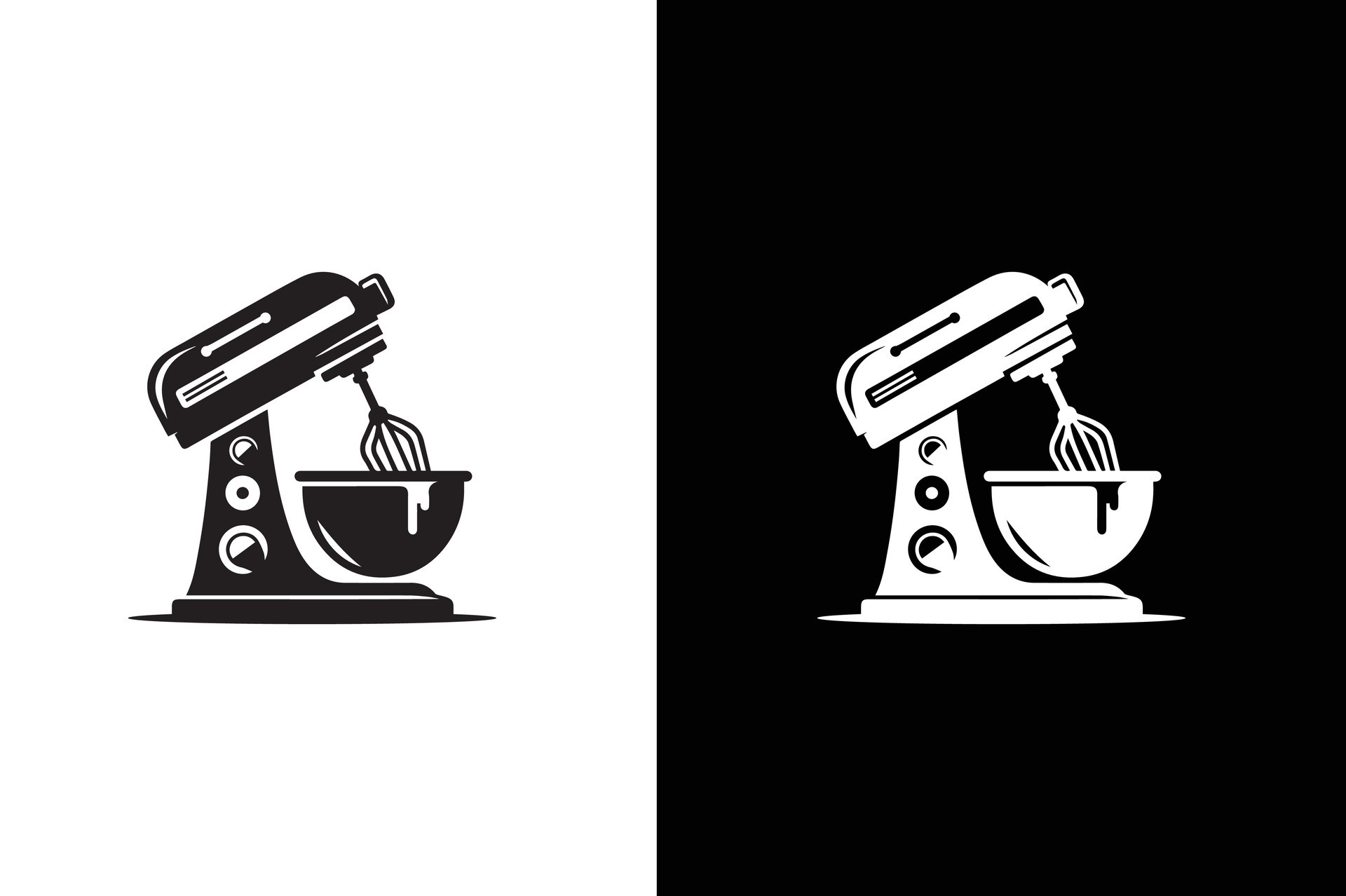 Food processor, mixer, blender icon silhouette black white background ... Food processor, mixer, blender icon silhouette black white background ...