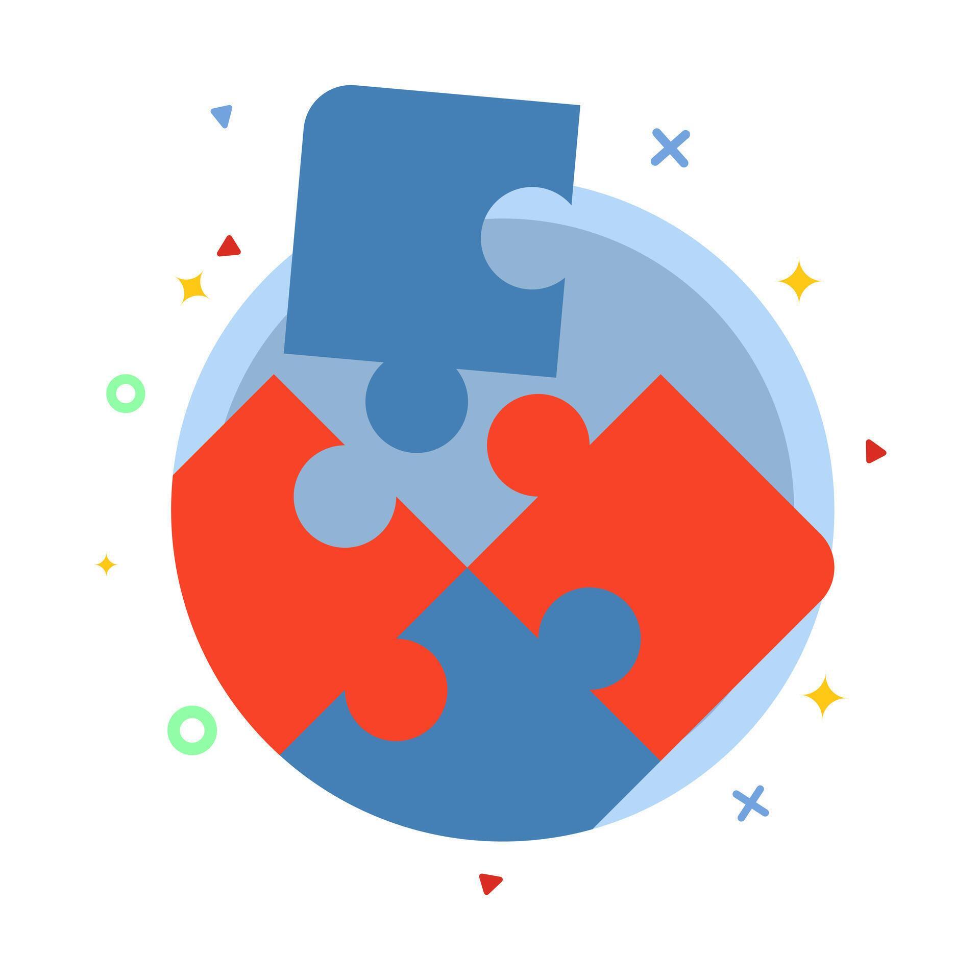 Concept Business solution, problem solving. puzzle game. business ...