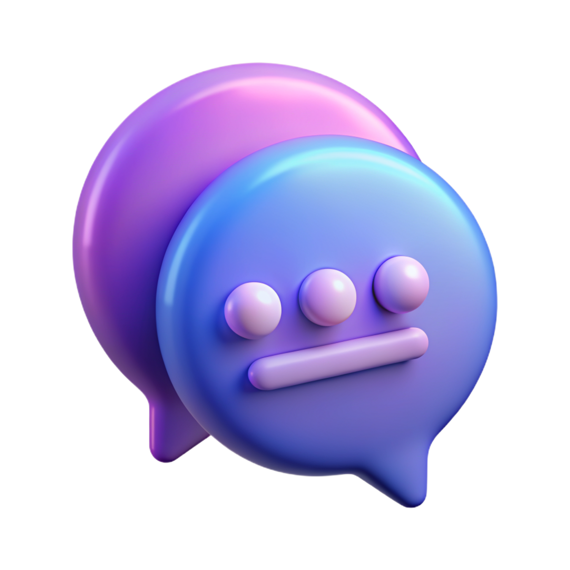 3D chat icon 3D chat symbol chat photo 46893701 PNG