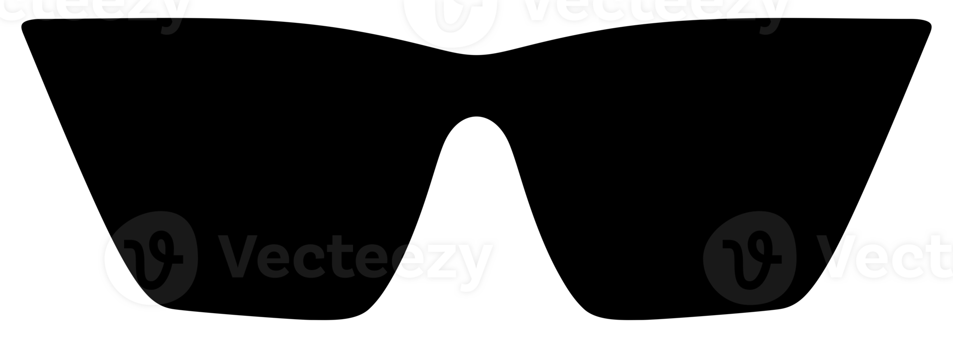 Sun Eye Glasses Silhouette Front View Flat Style Can Use For Pictogram Logo Gram Apps Art