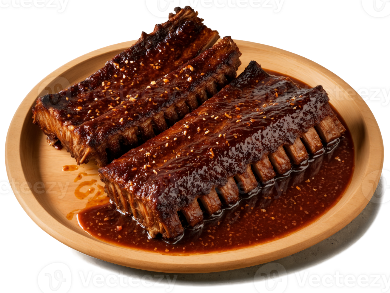 Texas Bbq Ribs Rack Of Slow Cooked Bbq Ribs Slathered In Tangy Bbq Sauce Against 46898488 Png
