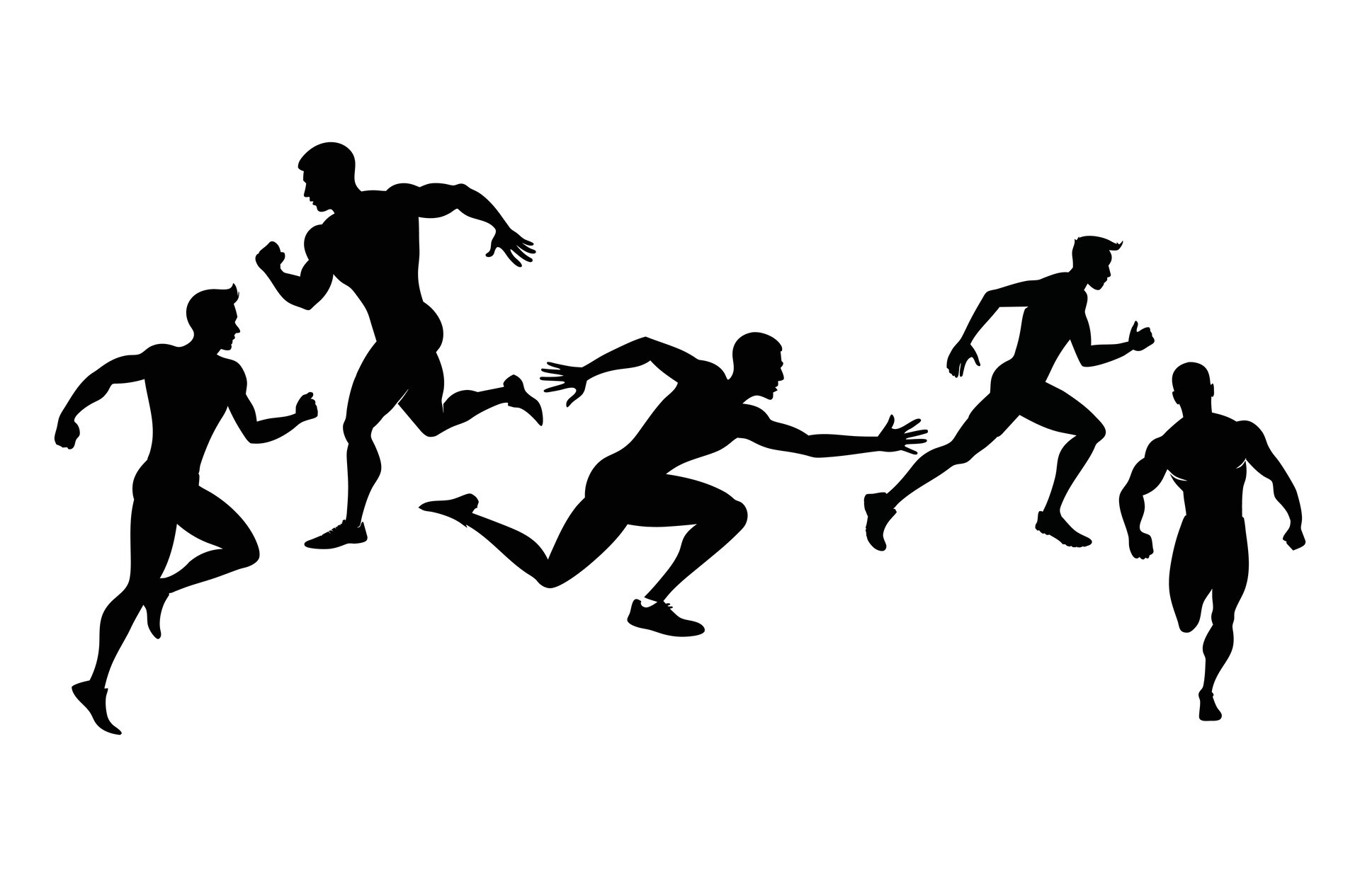 Fitness Runner Silhouettes Collection 46898616 Vector Art at Vecteezy