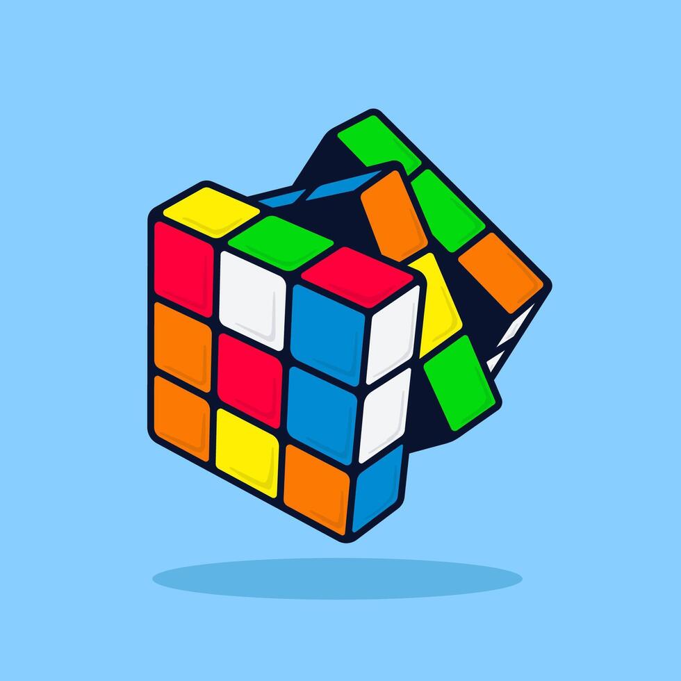 illustration cartoon rubik's cube icon 46900363 Vector Art at Vecteezy illustration cartoon rubik's cube icon 46900363 Vector Art at Vecteezy