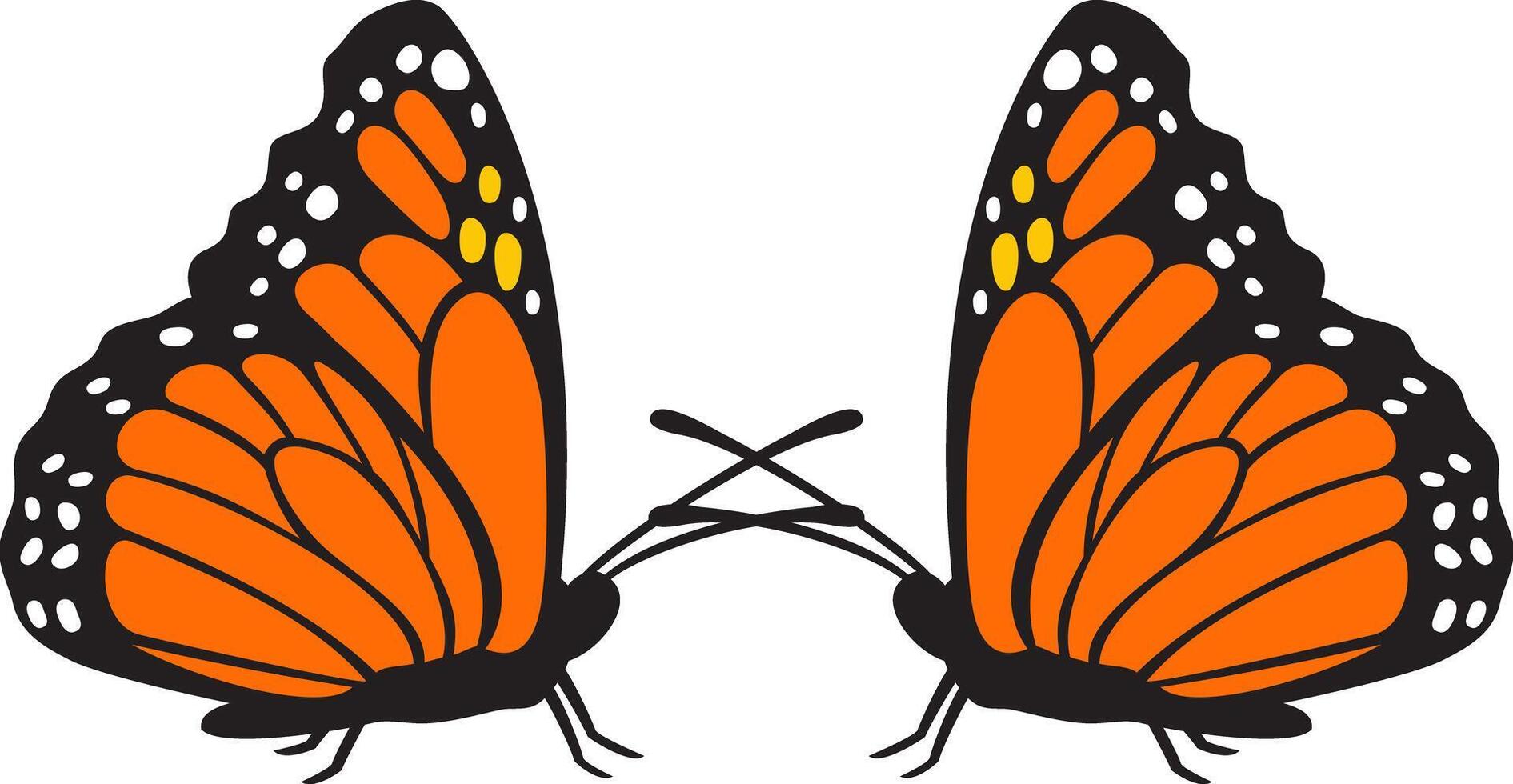 Monarch Butterfly Flying Illustration 46903022 Vector Art At Vecteezy