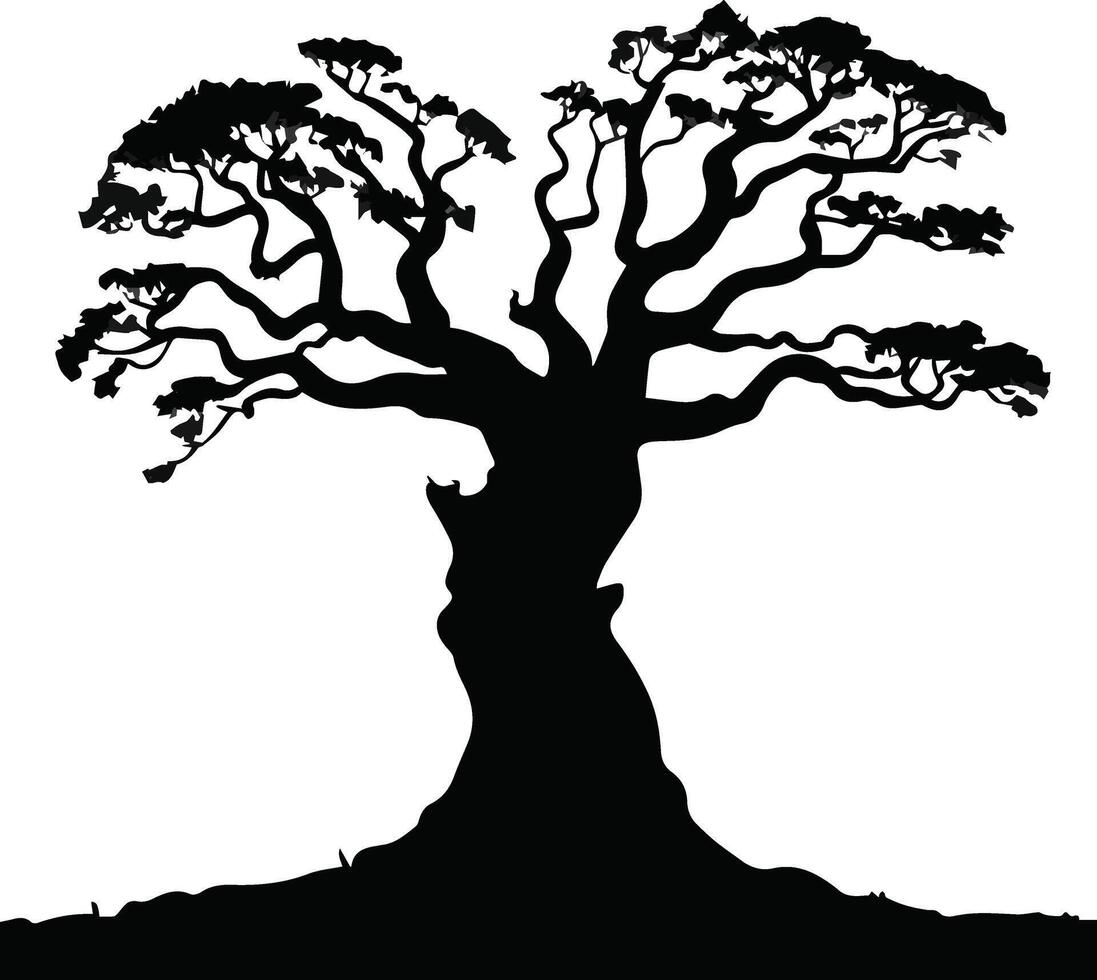 Tree silhouette art design 46903389 Vector Art at Vecteezy