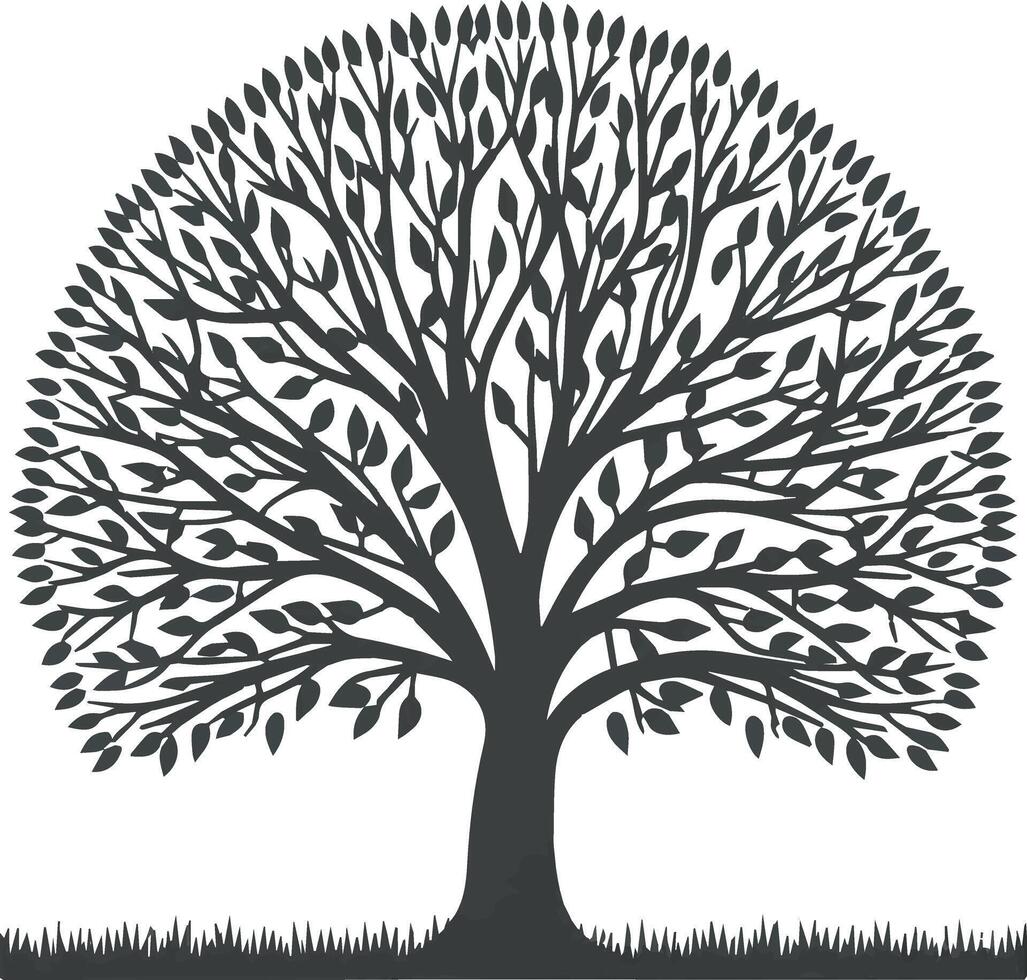 Tree silhouette art design 46903394 Vector Art at Vecteezy