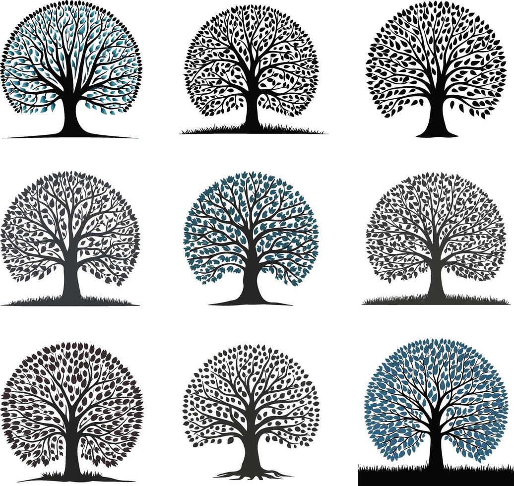 Tree silhouette art design 46903418 Vector Art at Vecteezy