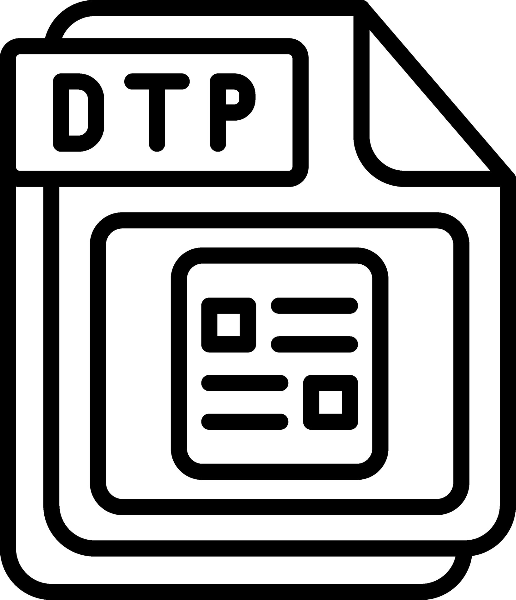 DTP Line Icon Design 46905023 Vector Art at Vecteezy