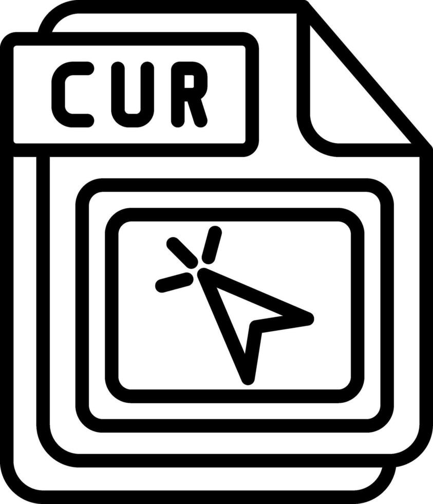 CUR Line Icon Design 46905038 Vector Art at Vecteezy