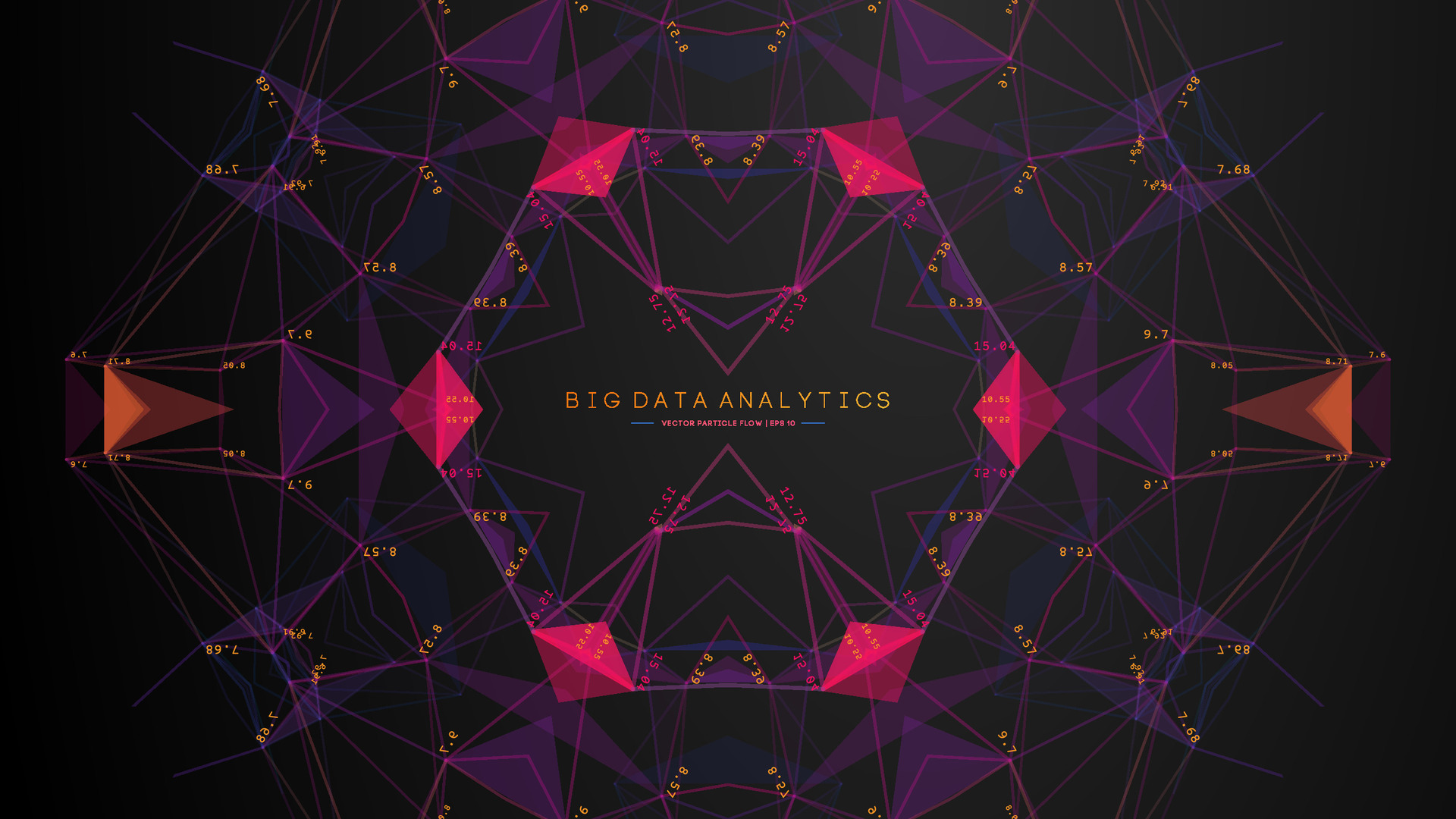 Big Data Analytics Concept With Geometric Patterns 46905724 Vector Art
