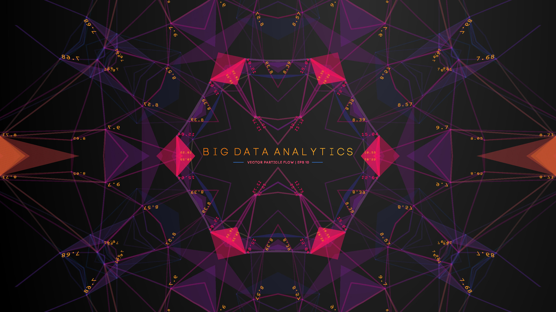 Big Data Analytics Concept With Geometric Patterns 46905734 Vector Art