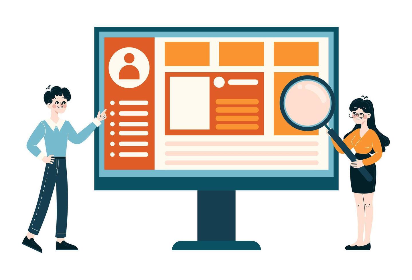 Team analyzing data for insights and strategies 46909461 Vector Art at ...