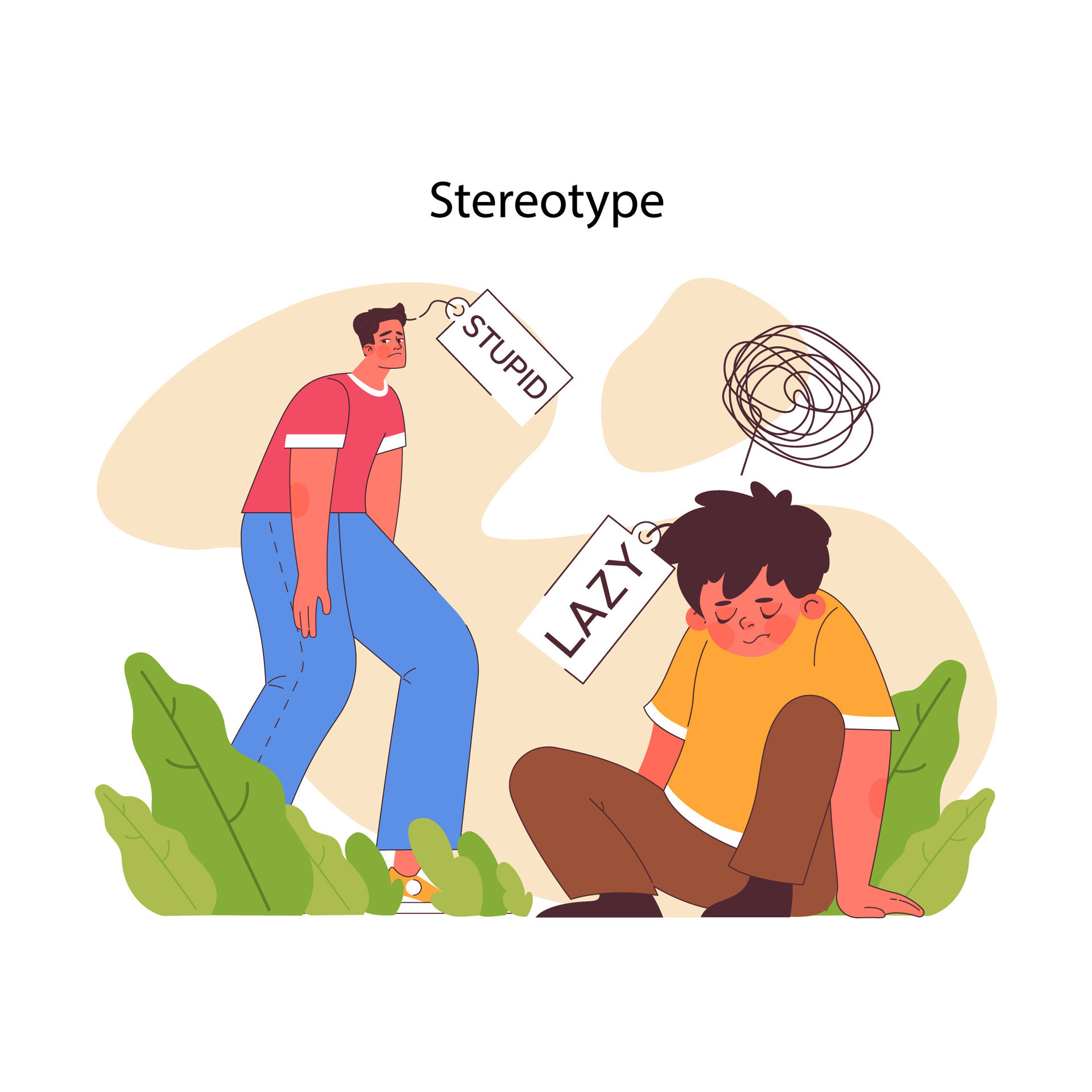 Stereotypes concept. Flat illustration 46909484 Vector Art at Vecteezy