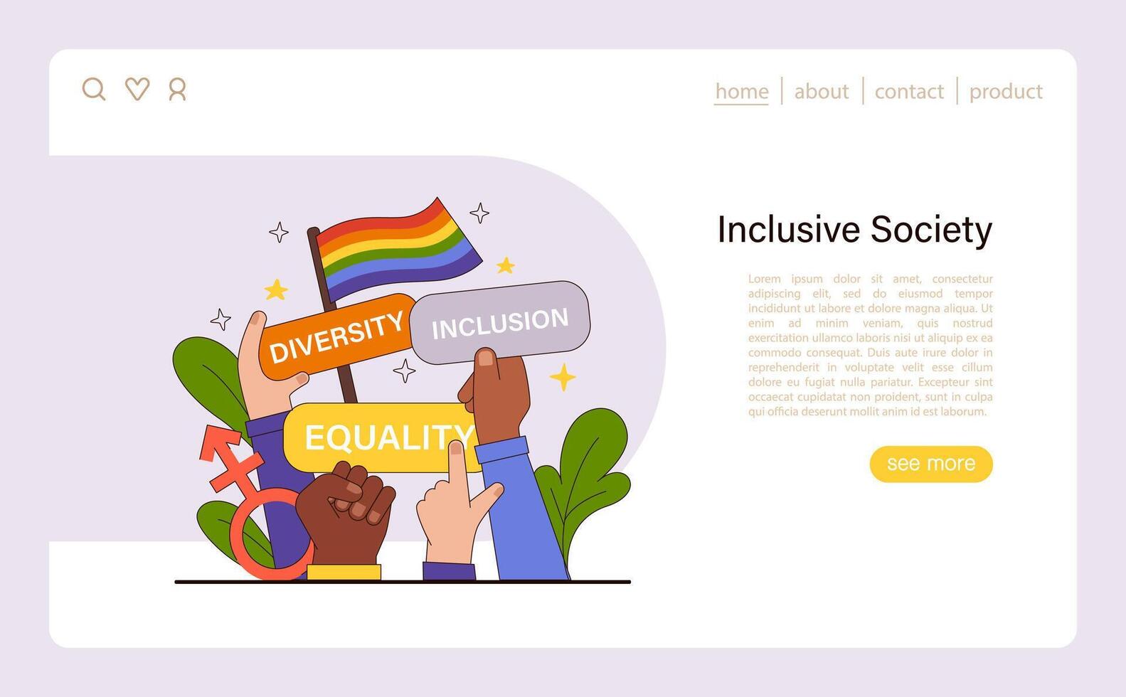 Inclusive Society concept. Diverse hands pointing towards equality ... Inclusive Society concept. Diverse hands pointing towards equality ...