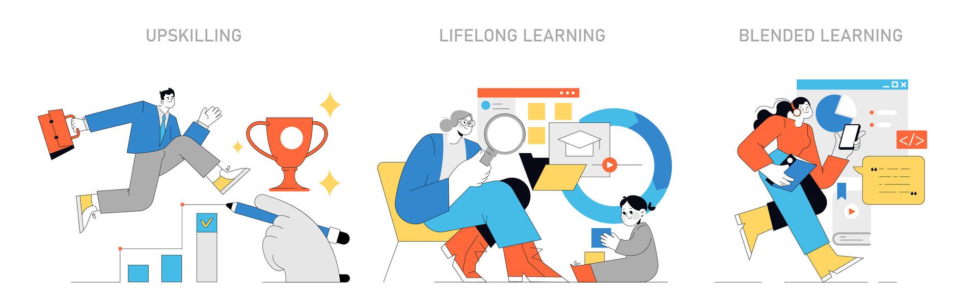 Continuous Learning Concept Illustration 46910242 Vector Art At Vecteezy