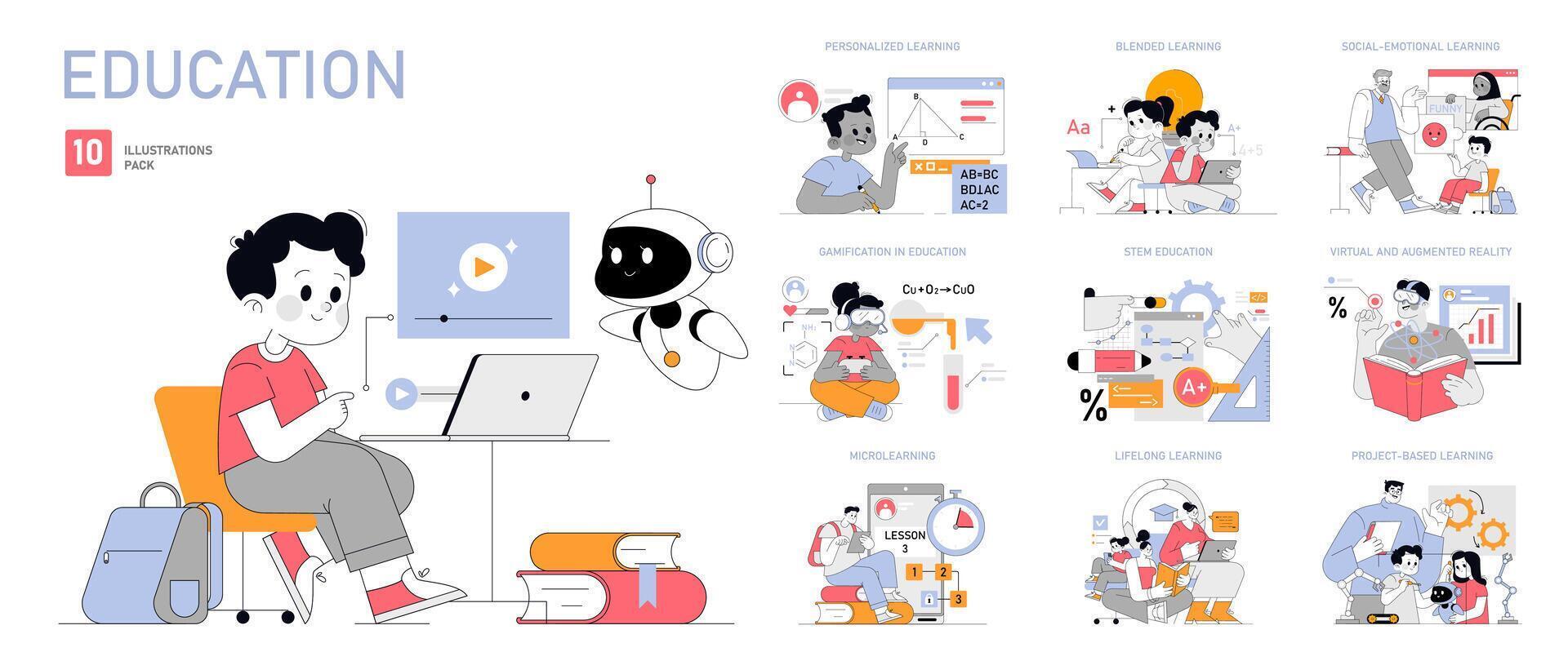 Edtech Vector Art, Icons, and Graphics for Free Download