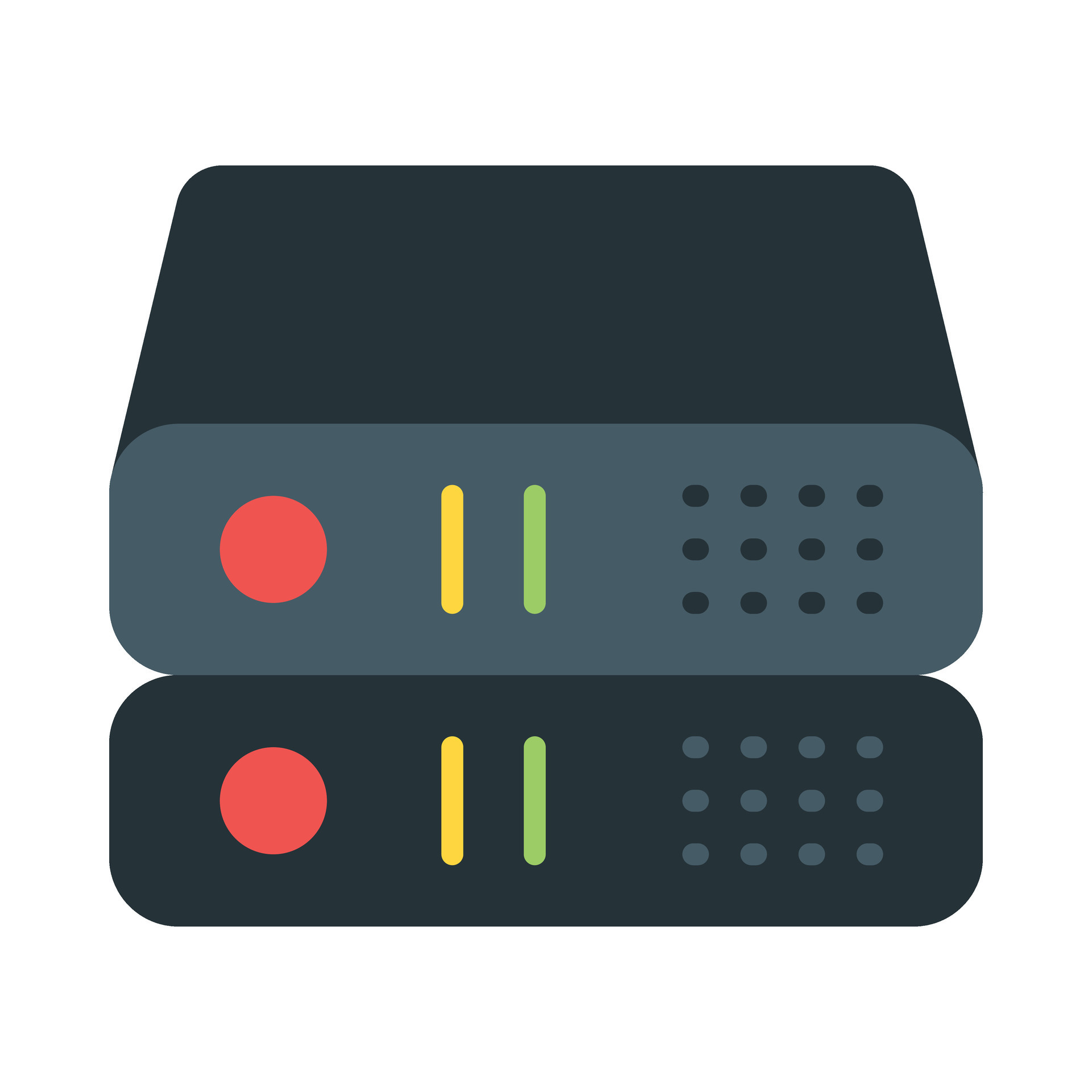 Servers Flat Icon Design 46912176 Vector Art at Vecteezy
