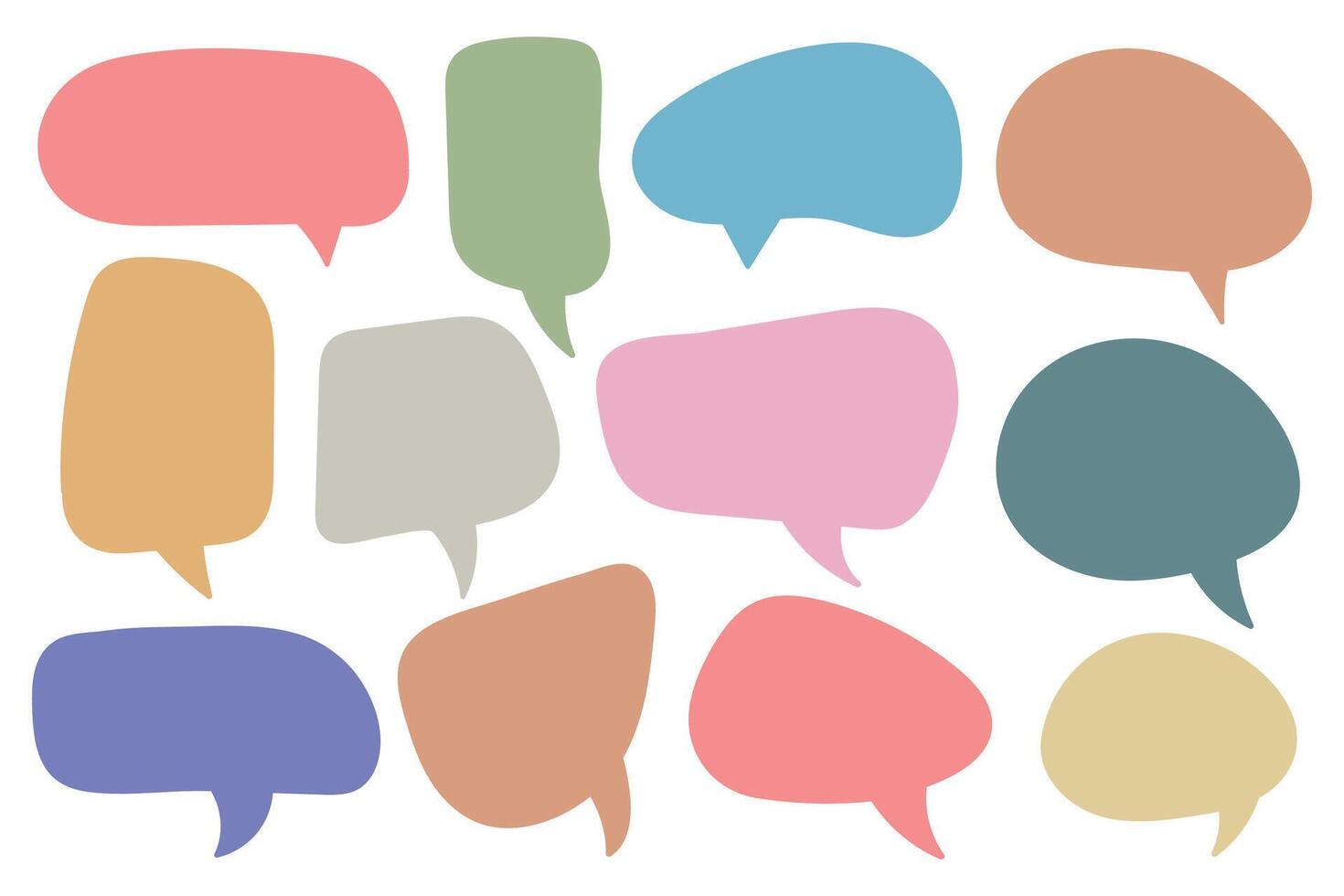 Colorful communication speech bubbles collection 46928841 Vector Art at ...