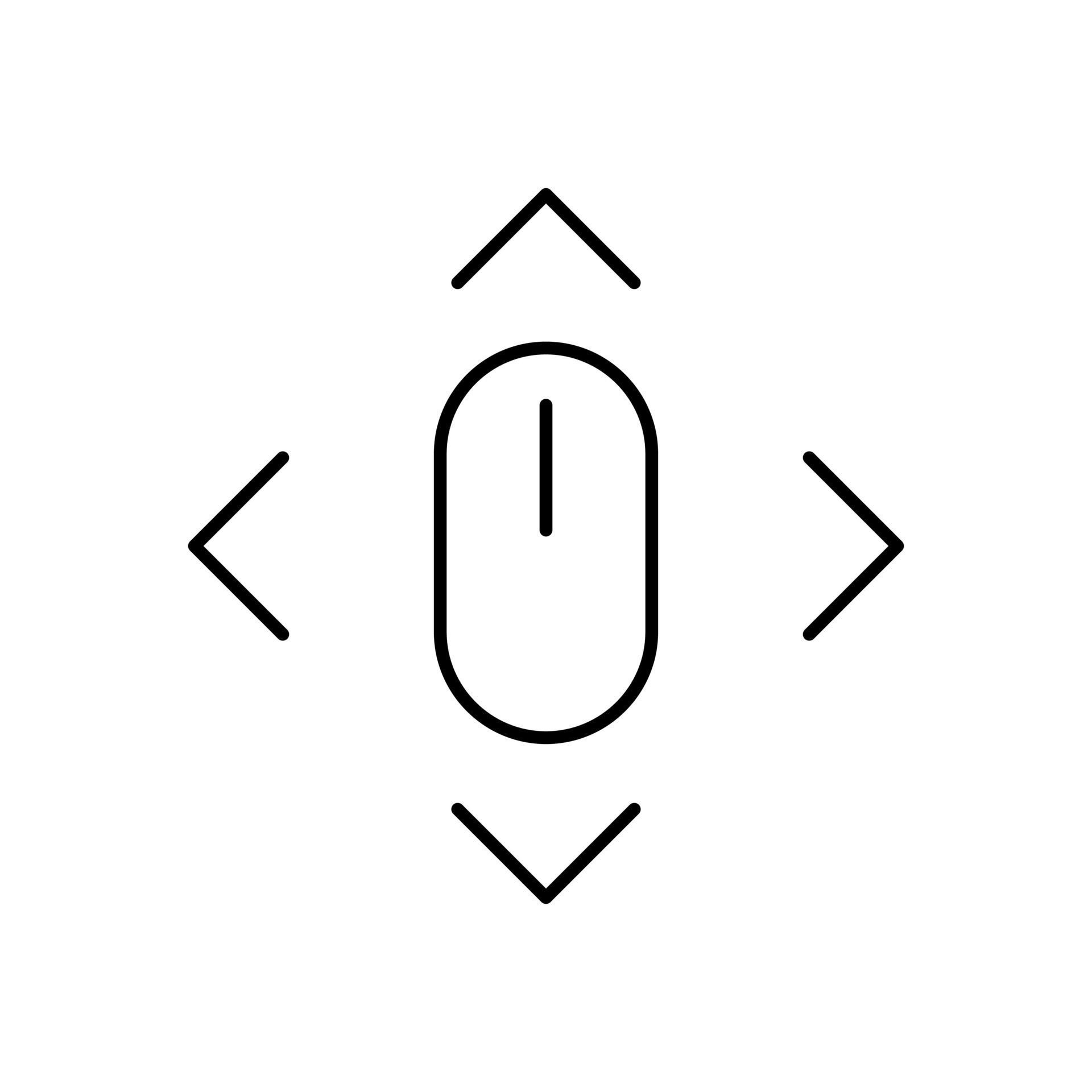 Scrolling Navigation Icon Scroll Directions Symbol Mouse With Arrows Illustration 46930365