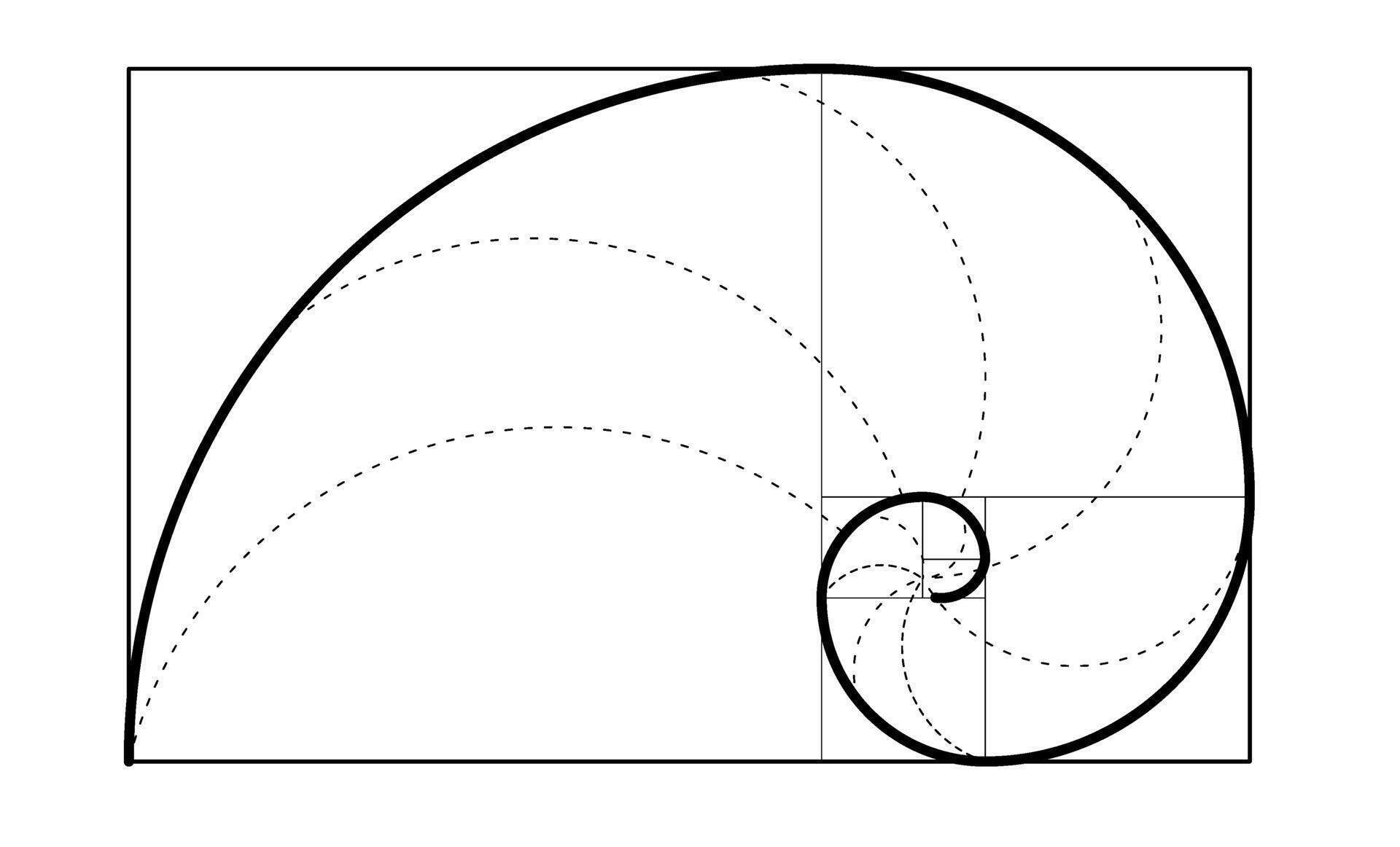 Golden spiral template. Golden ration and the Fibonacci Spiral 46931490 Vector Art at Vecteezy