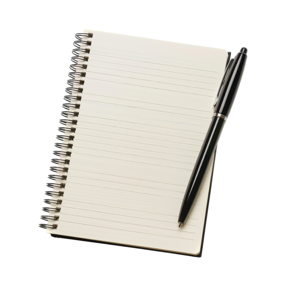 Blank Notebook with Pen on Transparent Background 46934213 PNG