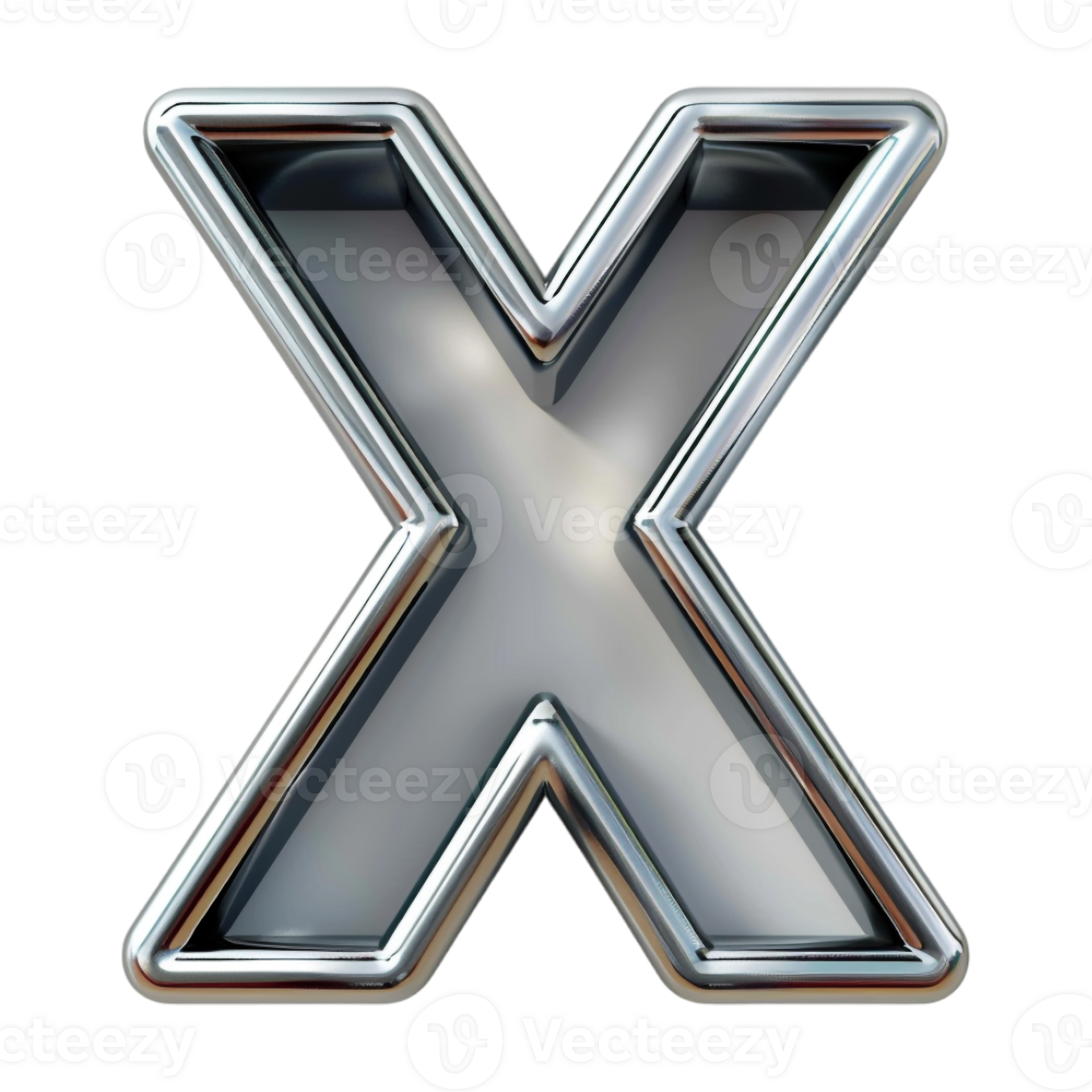 3D X Sign on Transparent Background 46934215 PNG