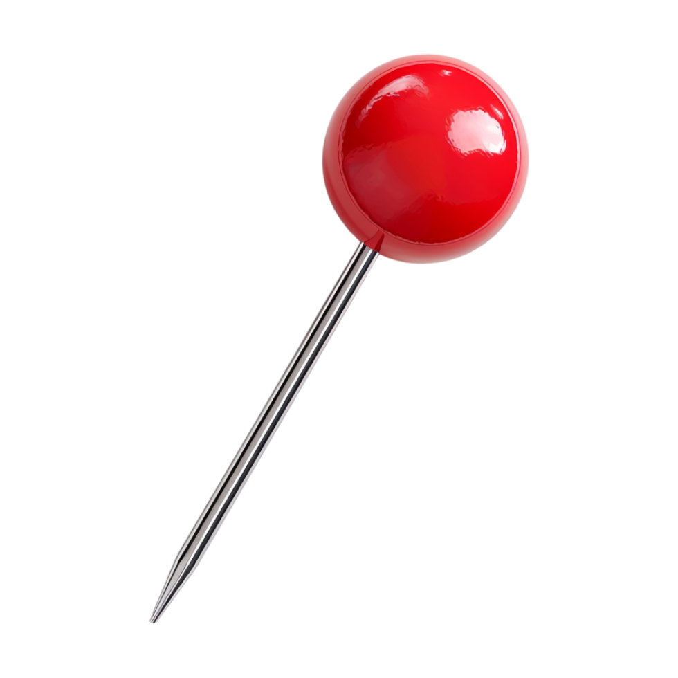 Red Pin on Transparent Background 46934461 PNG