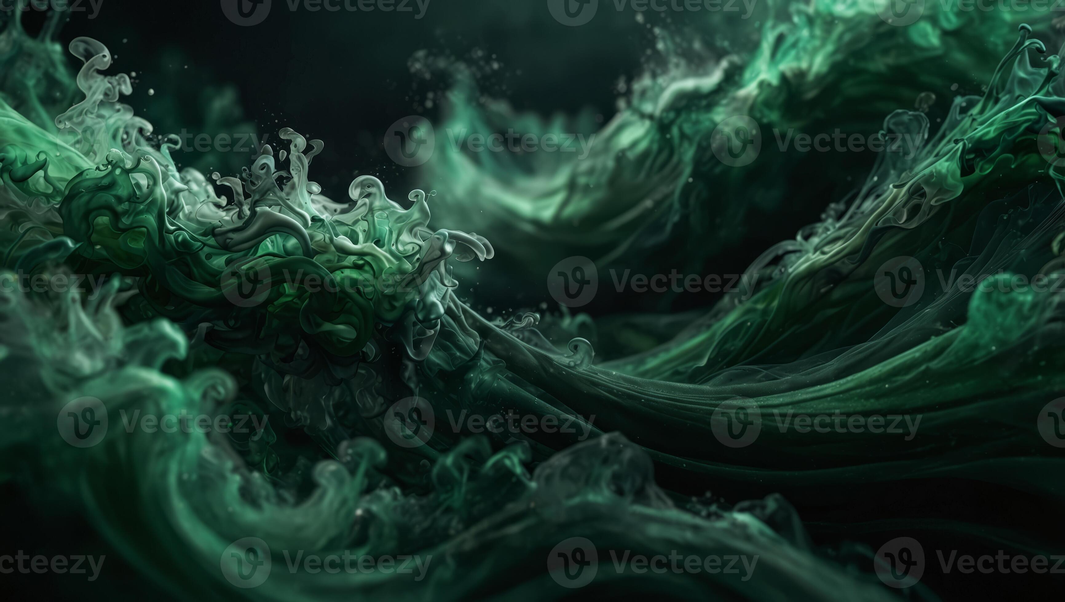 Abstract green smoky swirl dynamic background. 46938892 Stock Photo at Vecteezy