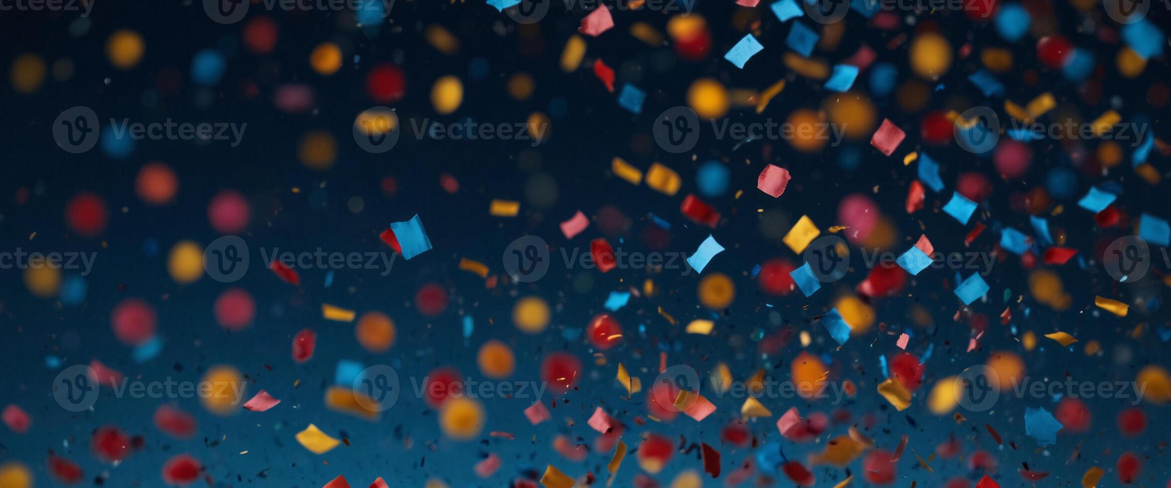 colorful confetti falling on a holiday on a blue background. 46940956 Stock Photo at Vecteezy