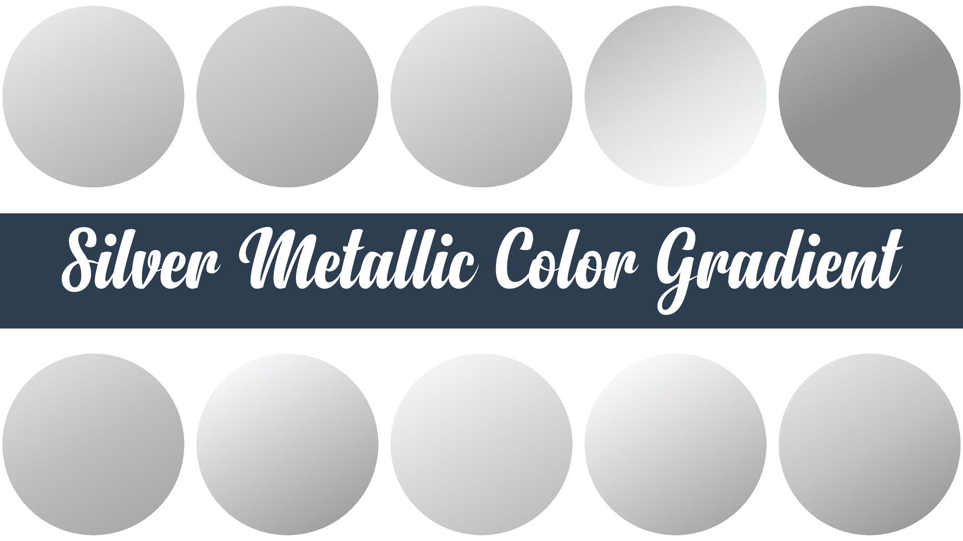 Silver Metallic Color Gradient 46942791 Vector Art At Vecteezy