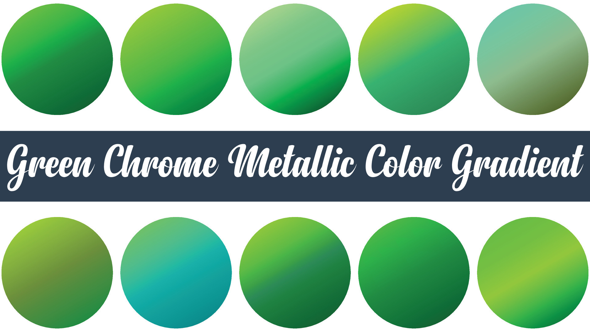 Green Chrome Metallic Color Gradient 46942795 Vector Art At Vecteezy
