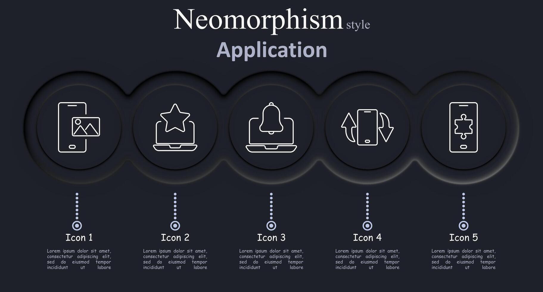 Application Set Icon Photo Favorite Notification Synchronization Puzzle Mobile Technology