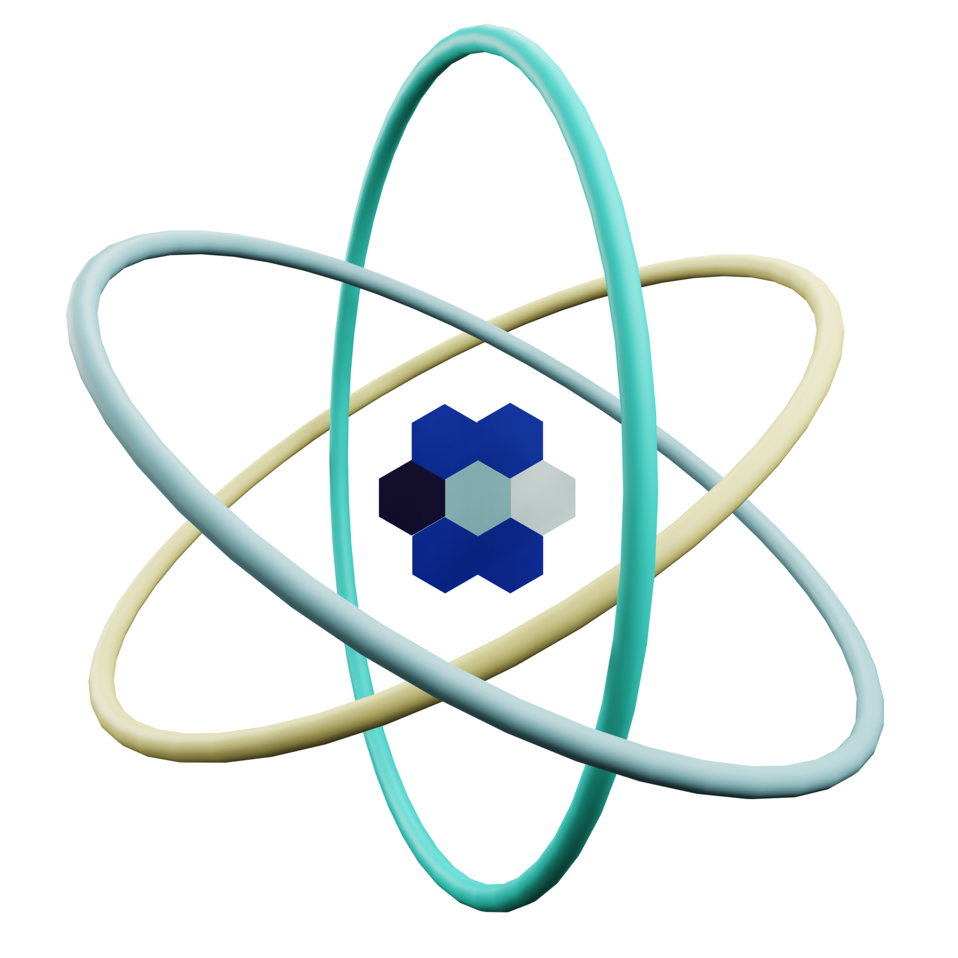 3 D illustration of atom icon 46952448 PNG
