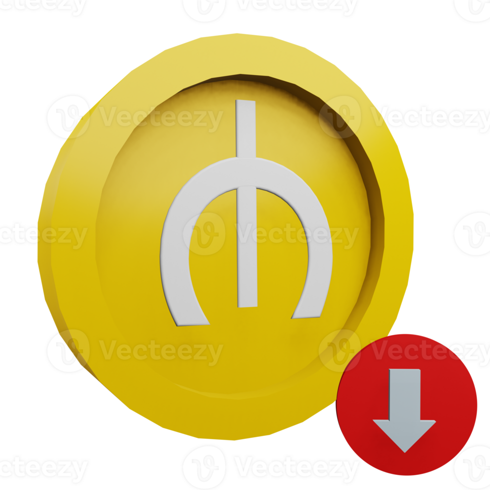 3 D Illustration Of Manat Icon 46952692 Png