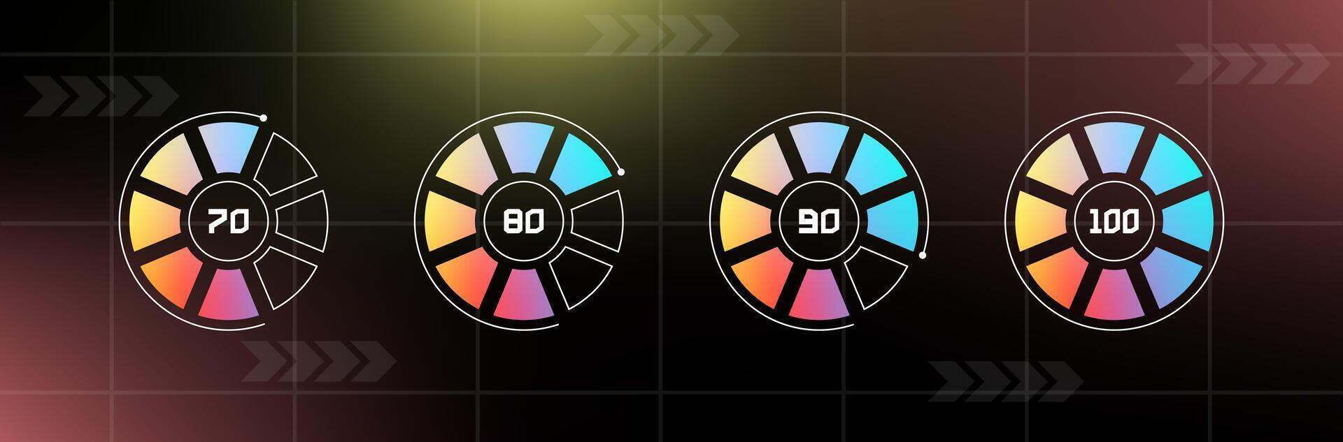 Loading bar interface. Futuristic progress design element. 46954357 ...