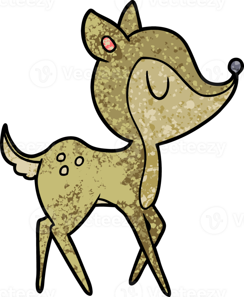 Cartoon Cute Deer Drawing 46956272 Png
